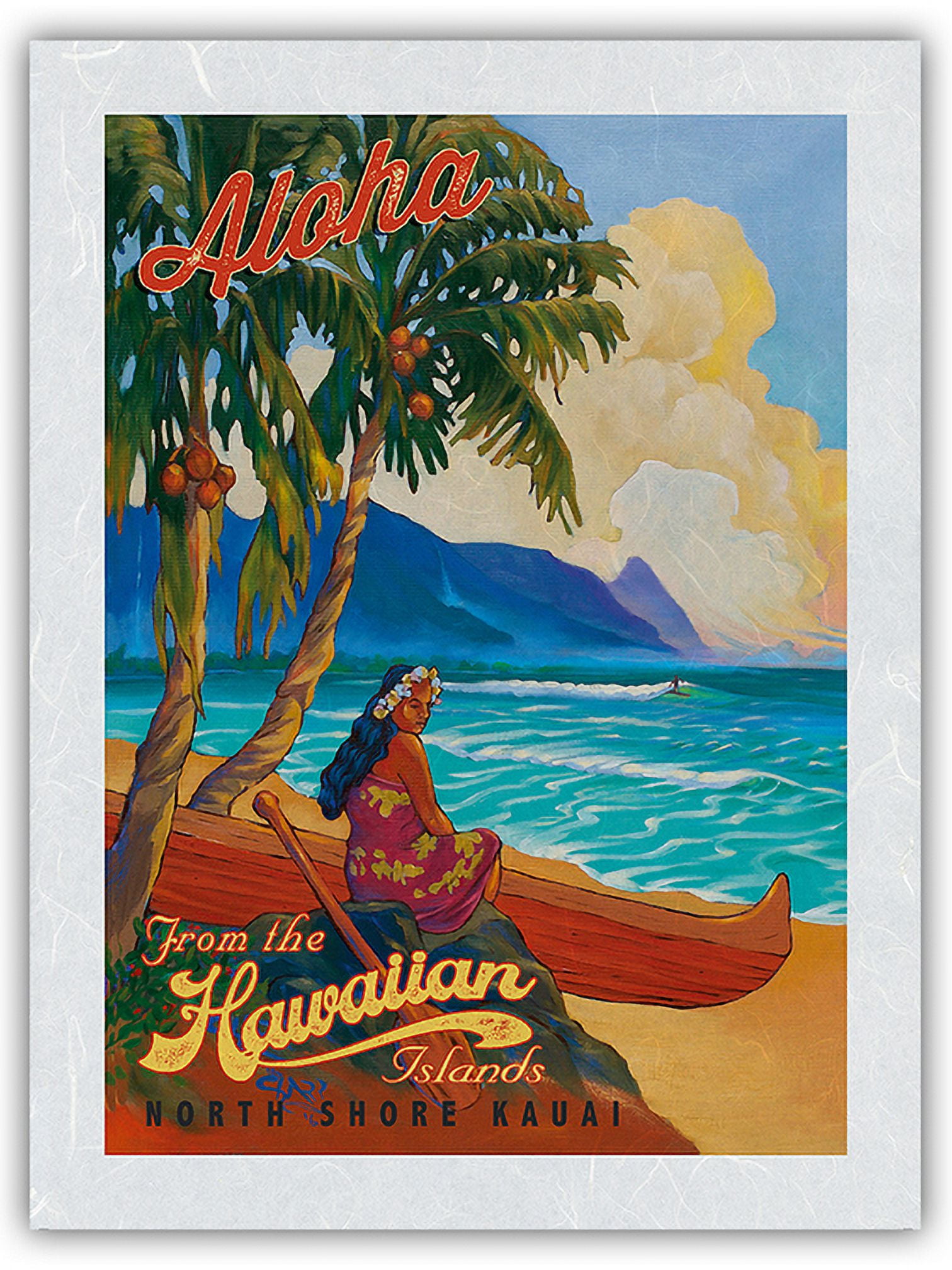 Aloha From the Hawaiian Islands - North Shore Kauai Hawaii - Vintage ...