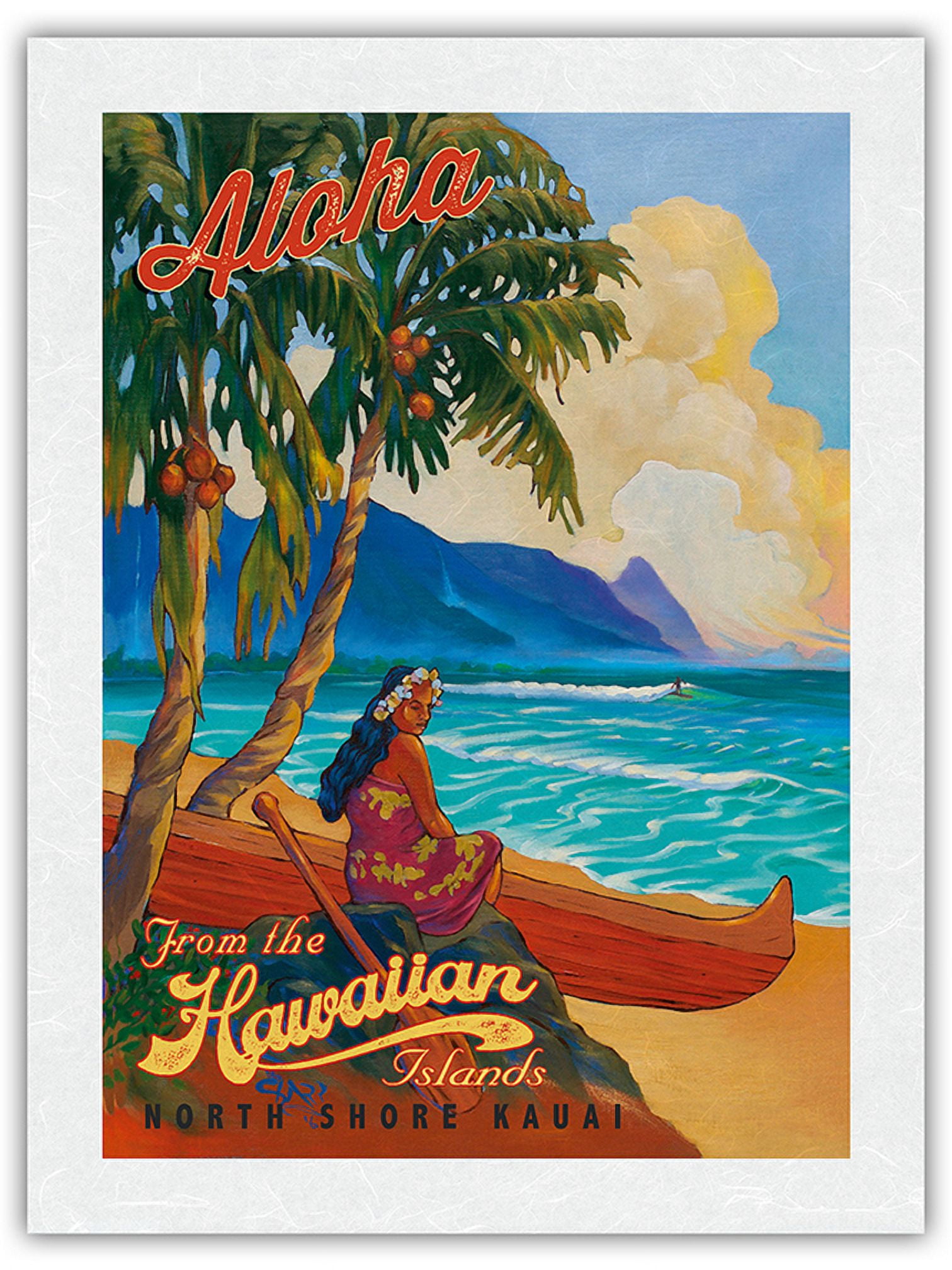 Aloha From the Hawaiian Islands - North Shore Kauai Hawaii - Vintage ...