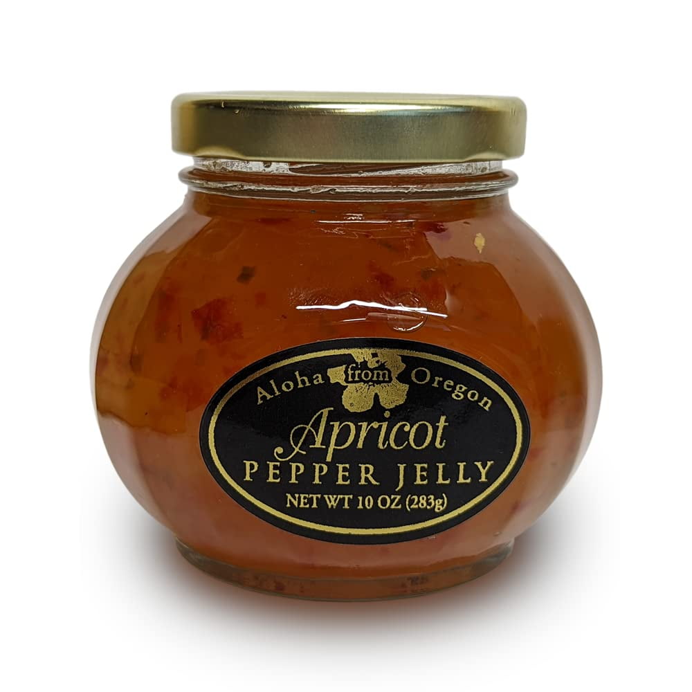 Aloha From Oregon Apricot Pepper Jelly in a 10 Ounce Glass Jar ...