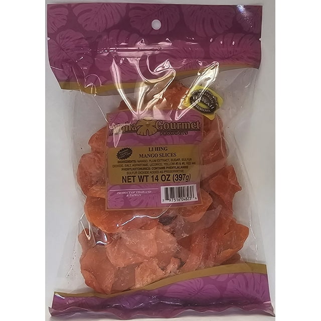 Aloha Gourmet Li Hing Mango Slices, 16 Oz. - Walmart.com