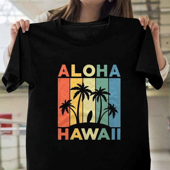Aloha Hawaii Hawaiian Island Palm Beach Surfboard Surf Gift H12775 T ...