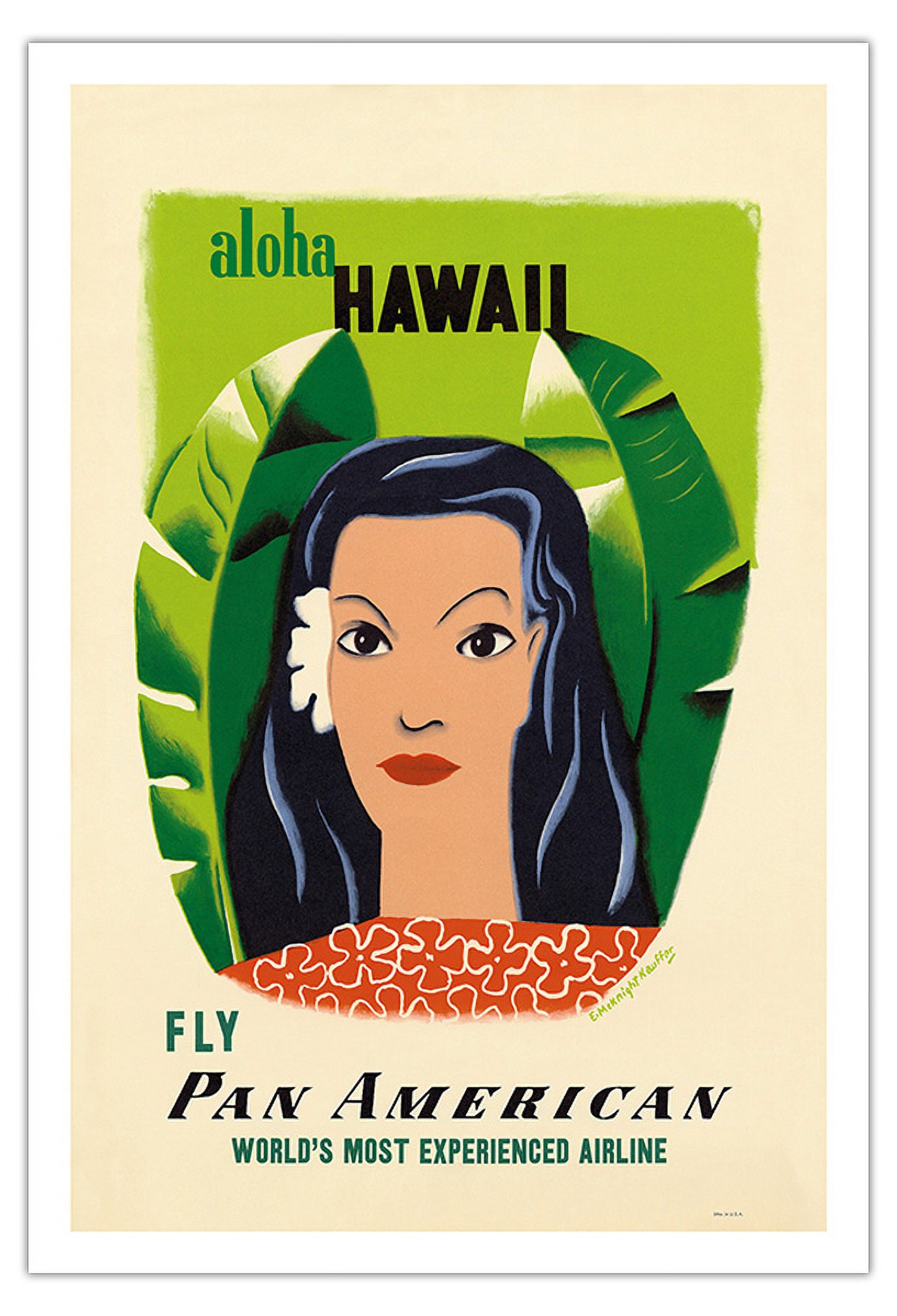 Aloha Hawaii - Vintage Hawaiian Travel Poster by Edward McKnight ...