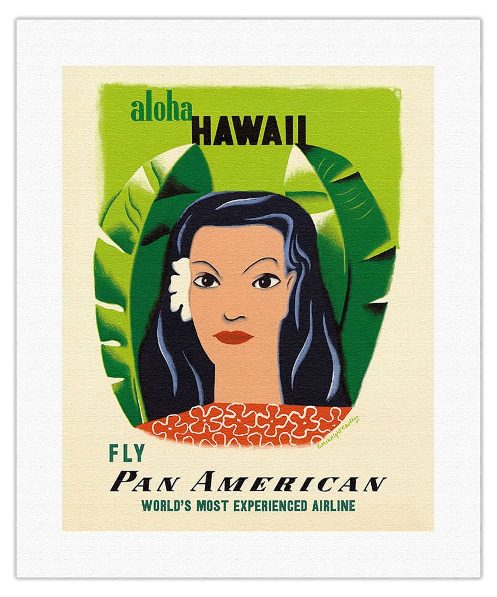 Aloha Hawaii - Pan American World Airways - Vintage Hawaiian Travel ...