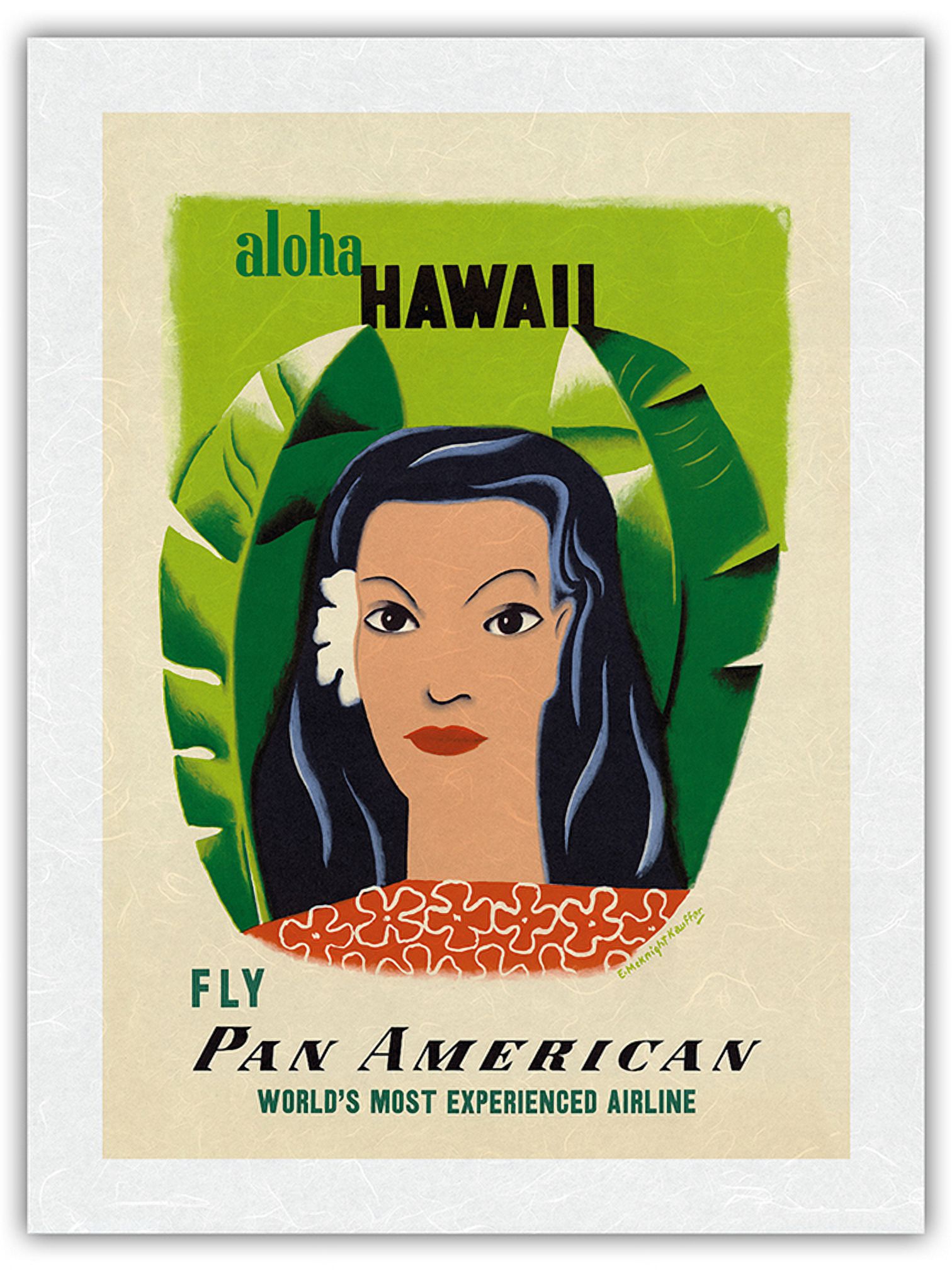 Aloha Hawaii - Pan American World Airways - Vintage Hawaiian Travel ...
