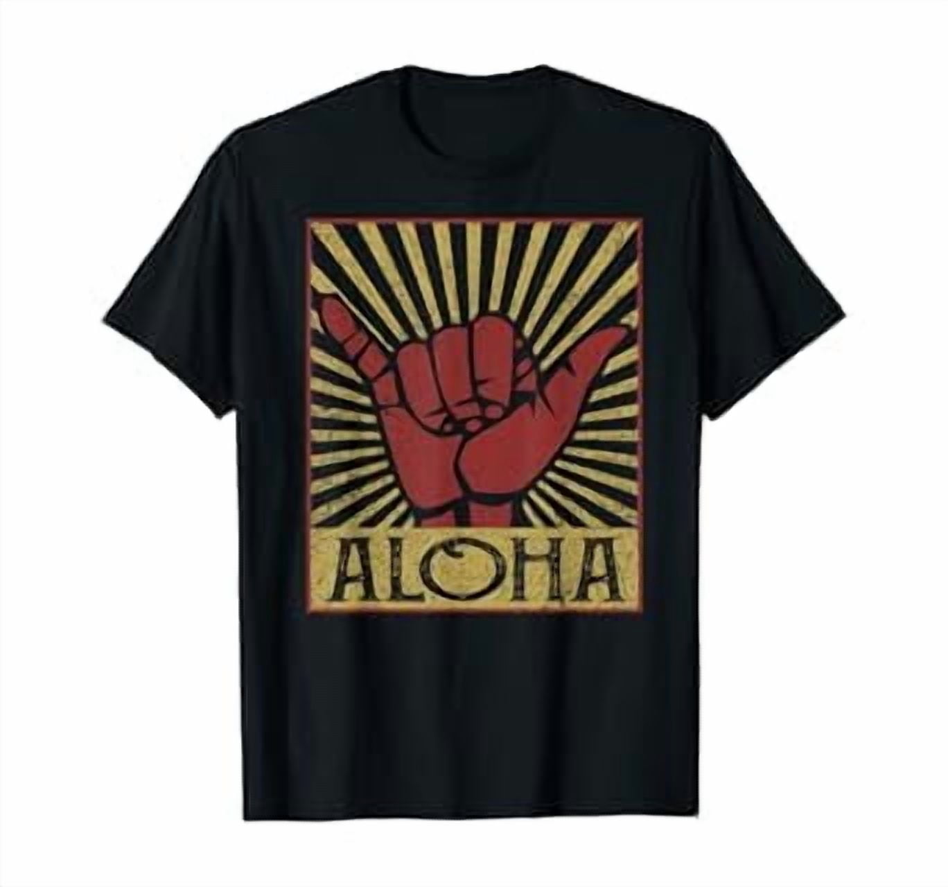 Aloha Hawaii Shaka Sign T-Shirt - Walmart.com