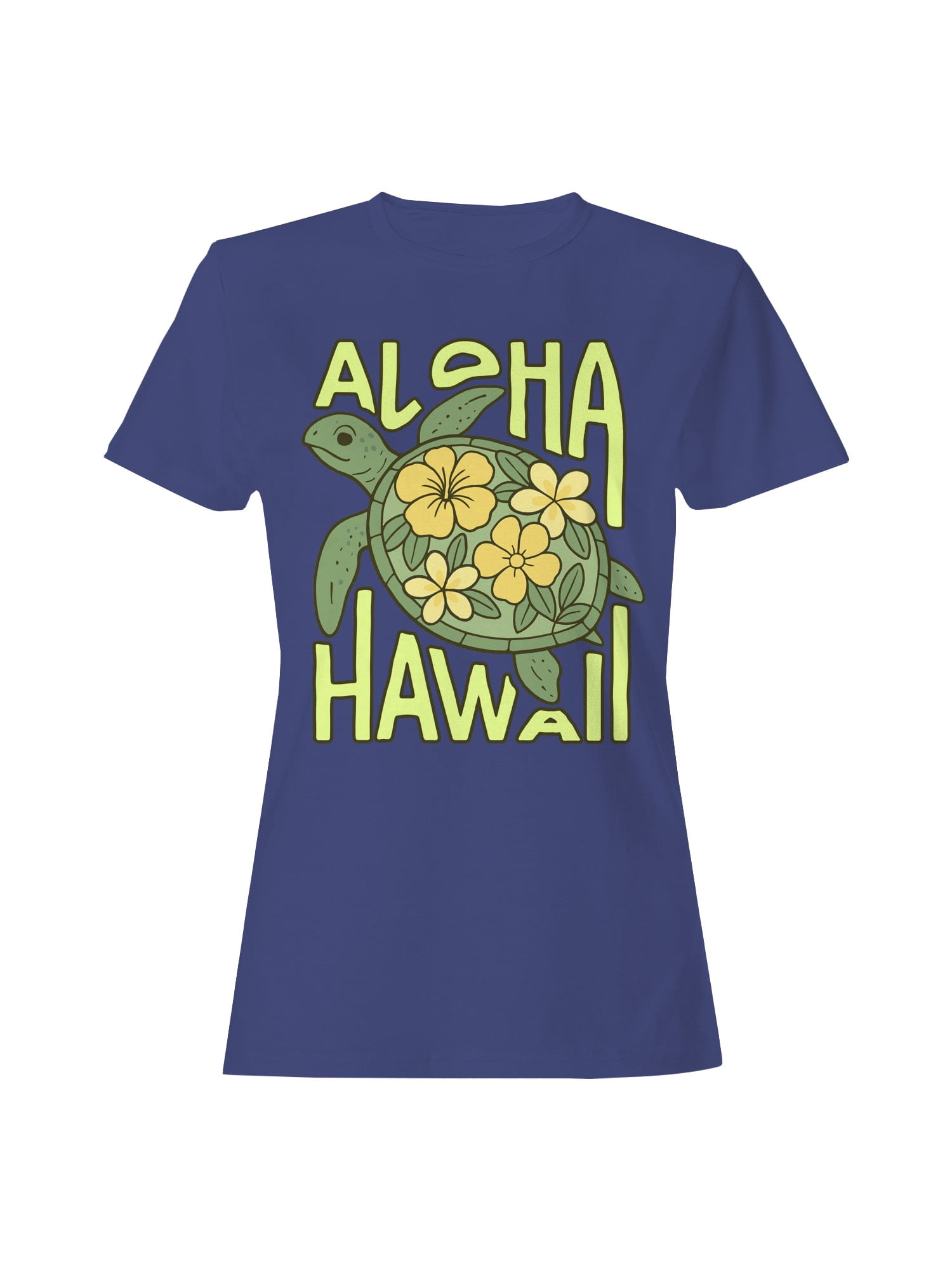 Aloha Hawaii Turtle Design Women's T-shirt - Walmart.com