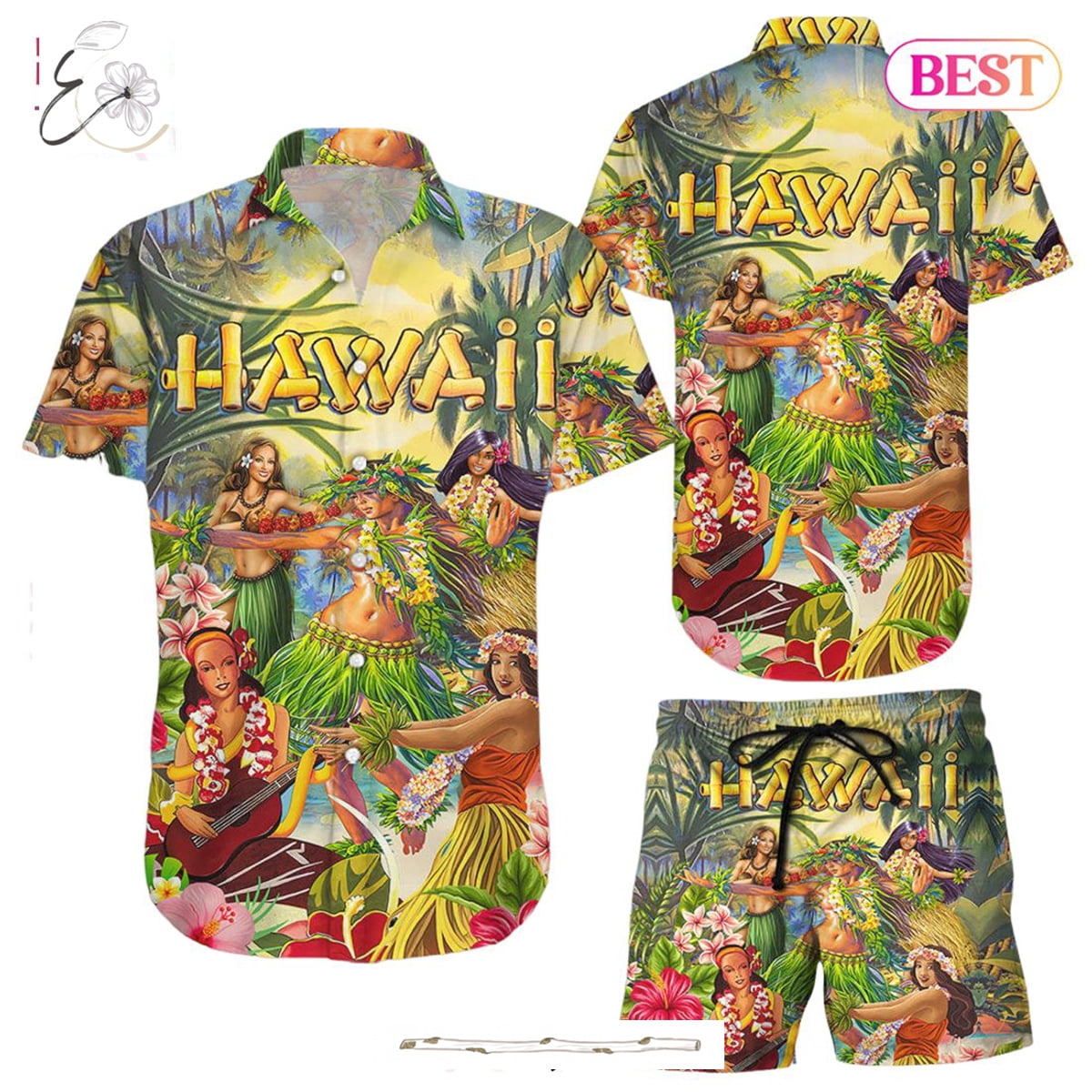 Aloha Hawaiian Shirt Girl Shake Your Body Hawaii Shirt Beach Vacation ...