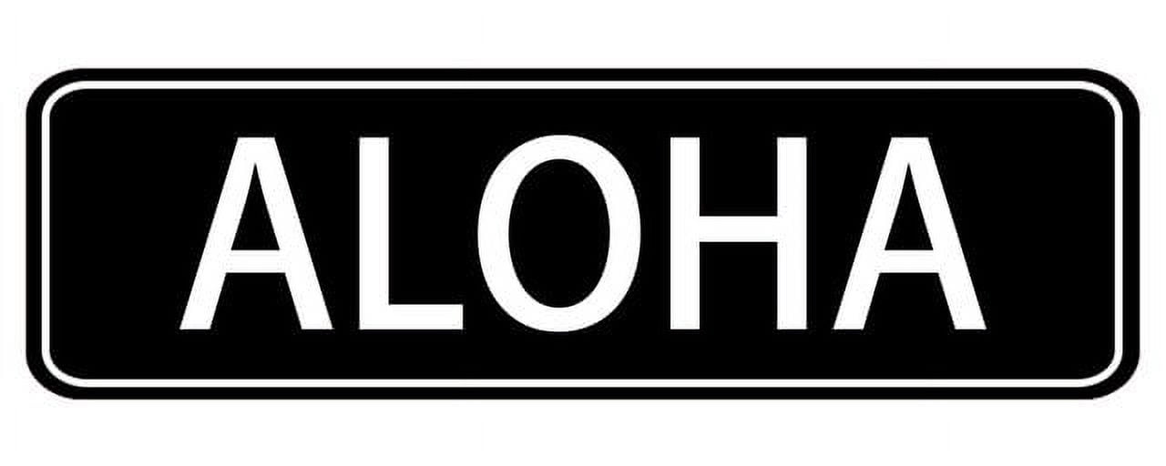 Aloha Hawaiian Welcome Acrylic Sign For Office Door Wall Home And ...