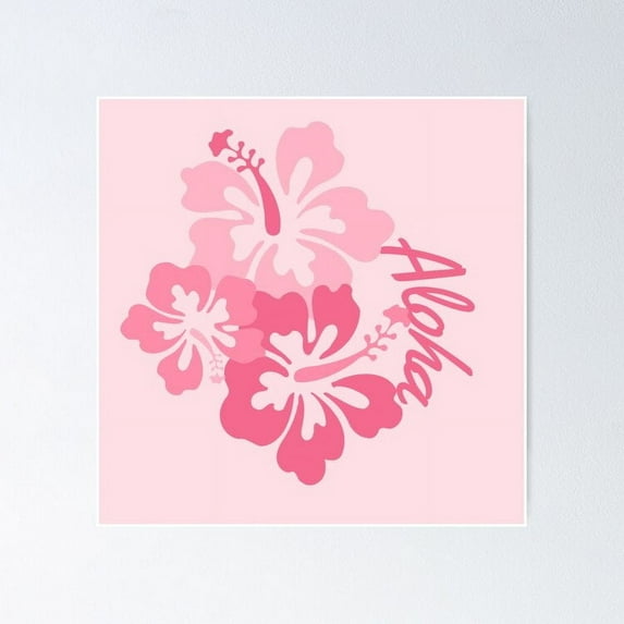 Aloha| Hibiscus| Vsco Poster- Unframed Poster | Wall Art | Perfect For ...