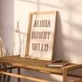 Aloha Howdy Hello Art Coastal Cowgirl Decor Unframed Paper Print ...