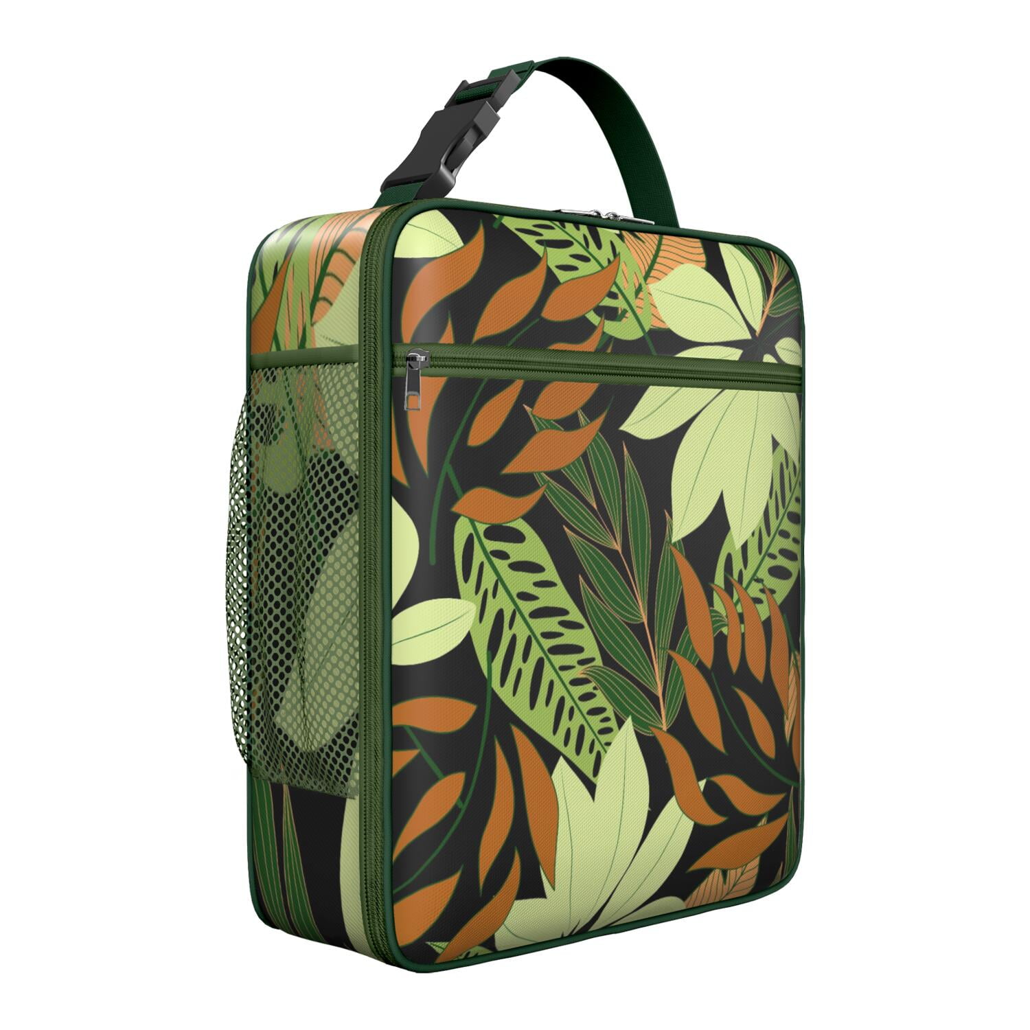 Aloha Insulated Lunch Bag – Tropical Hawaiian Print with Jungle Leaves ...