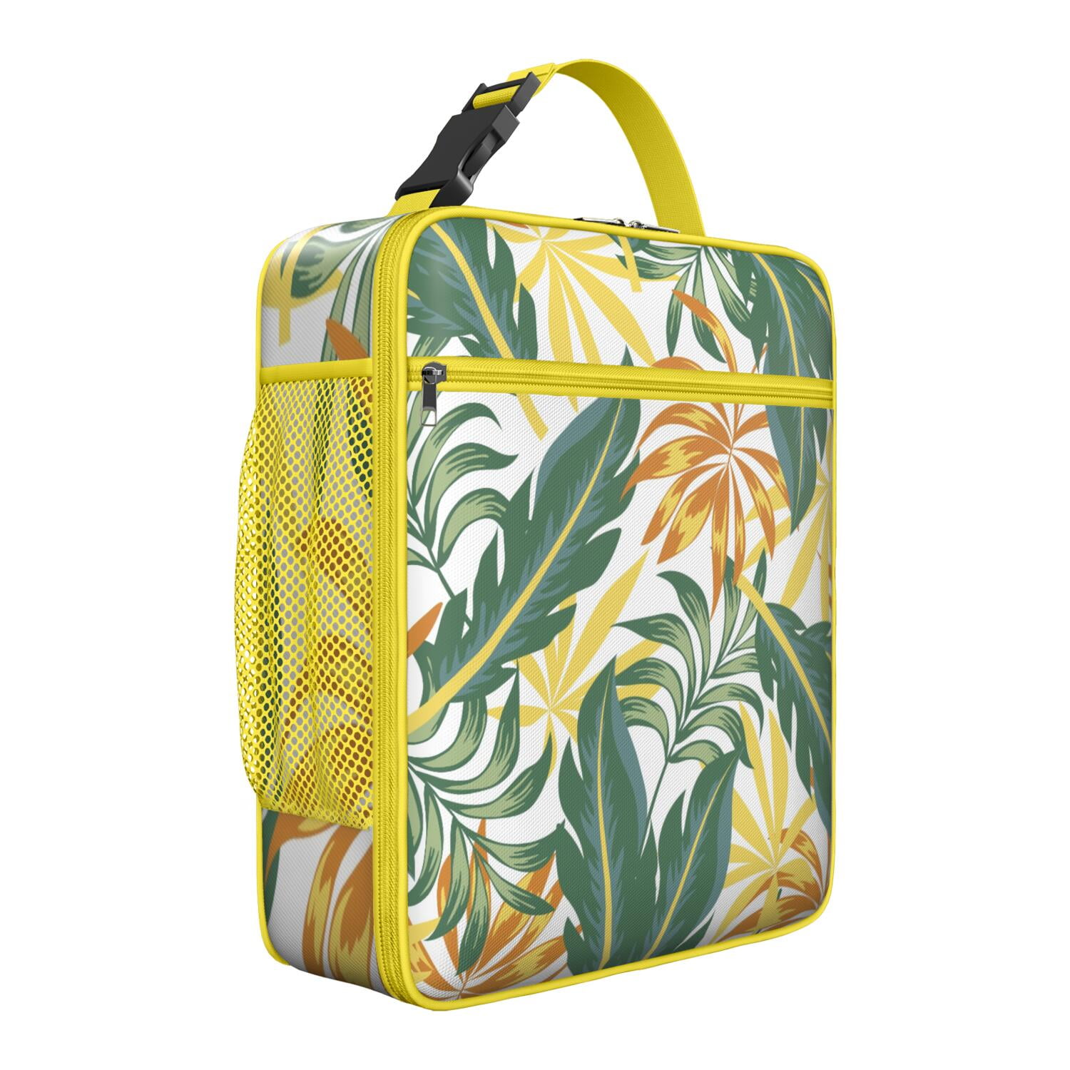 Aloha Insulated Lunch Bag – Tropical Hawaiian Print with Jungle Leaves ...