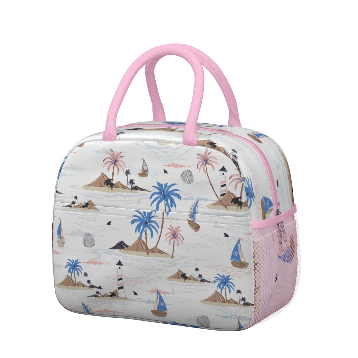 Aloha Insulated Lunch Box - Tropical Hawaiian Island Reusable Lunch Bag ...
