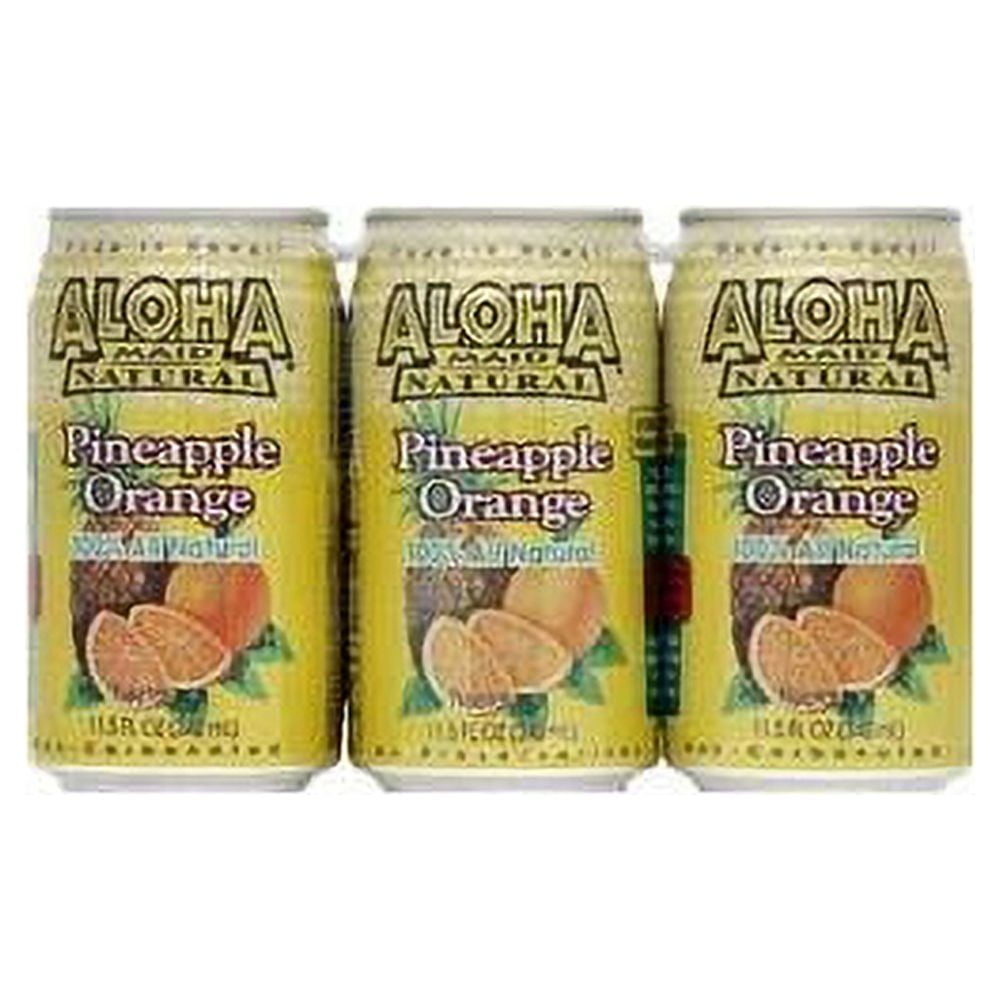 Aloha Maid Pineapple Orange Juice, 11.5 Fl. Oz., 6 Count - Walmart.com