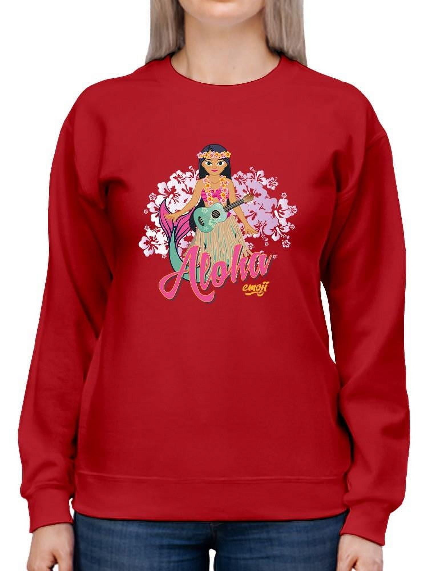 Aloha Mermaid - Tropical Island Vibes Graphic Women's Sweatshirt ...