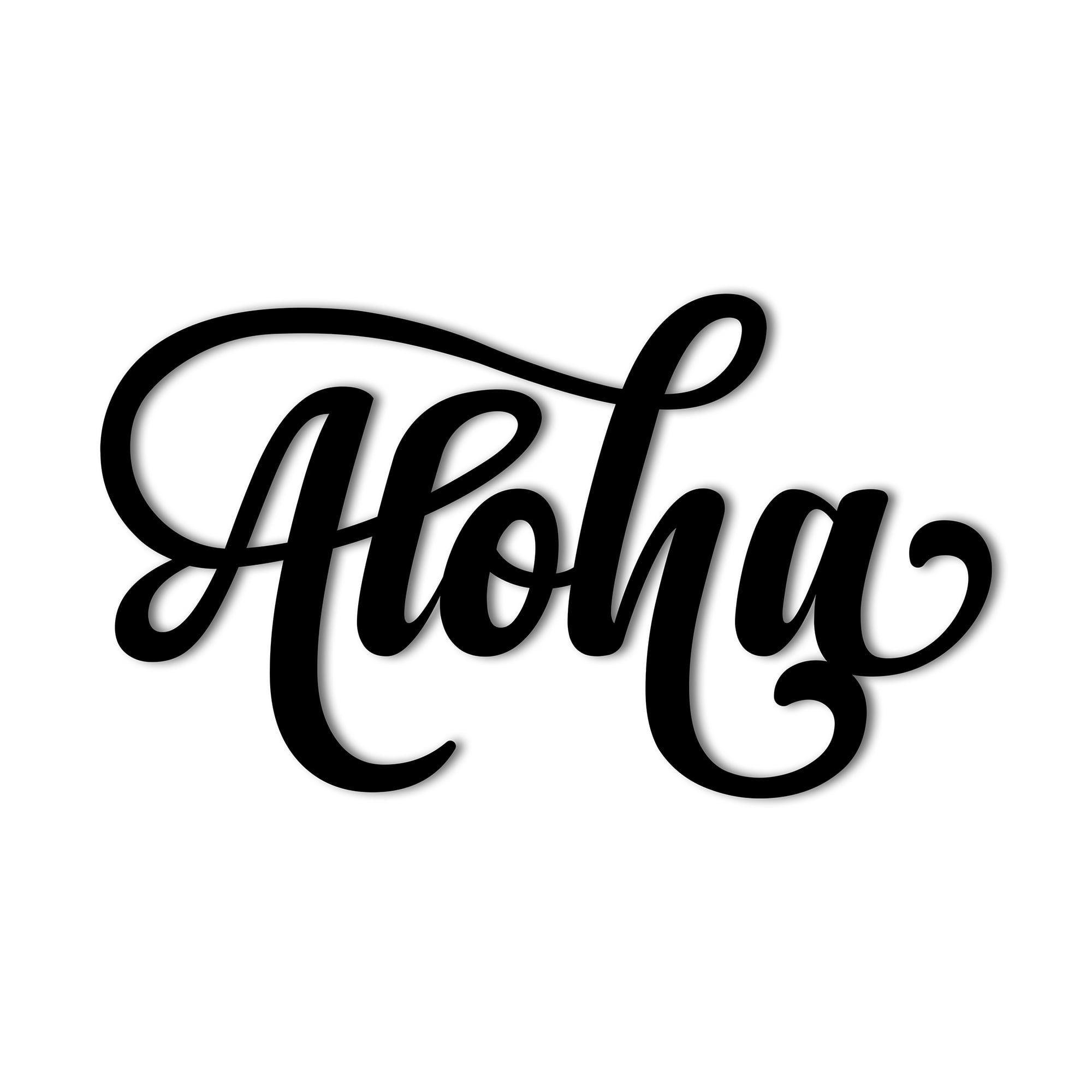 Aloha Metal Home Sign Wall Art Decor Decorative Accent Metal Art Wall ...