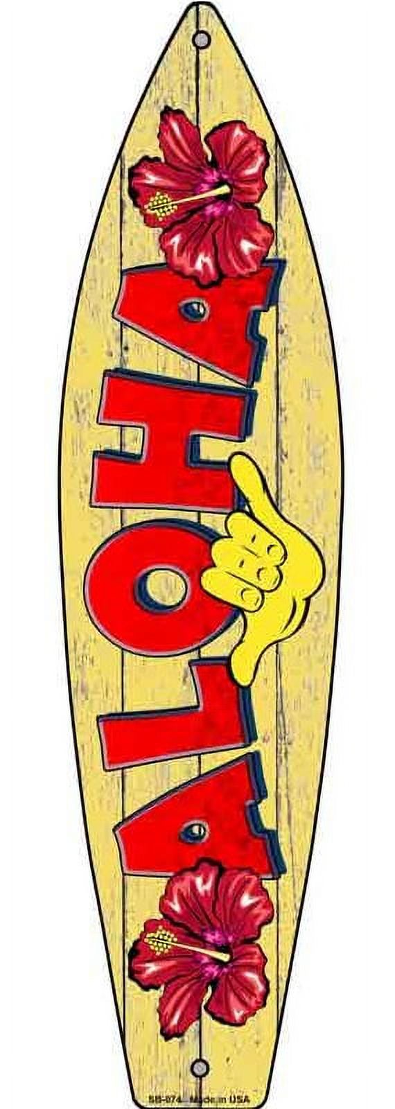 Aloha Metal Novelty Surf Board Sign SB-074 - Walmart.com