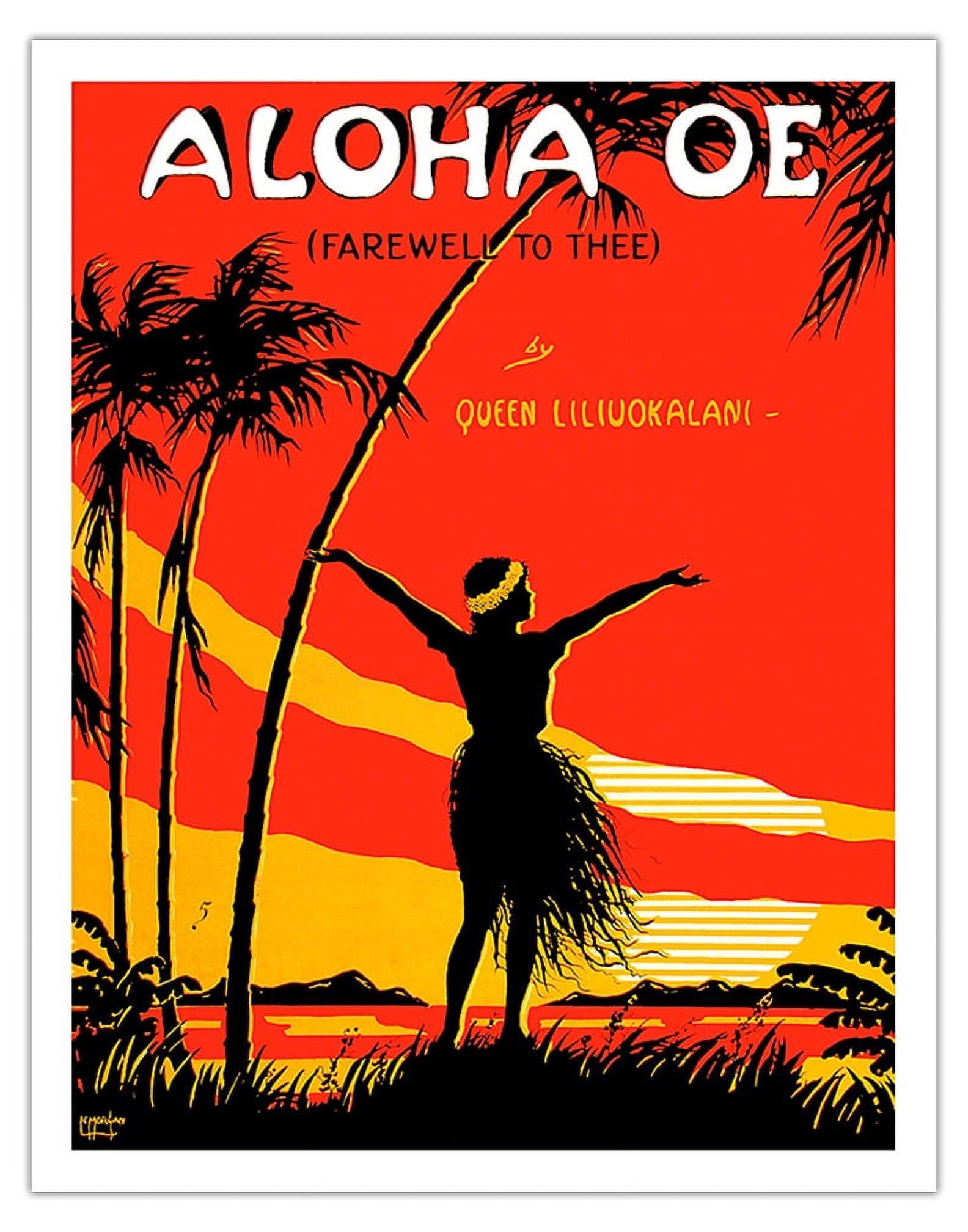 Aloha Oe (Farewell to Thee) - Famous Song Written by Queen Lili ...
