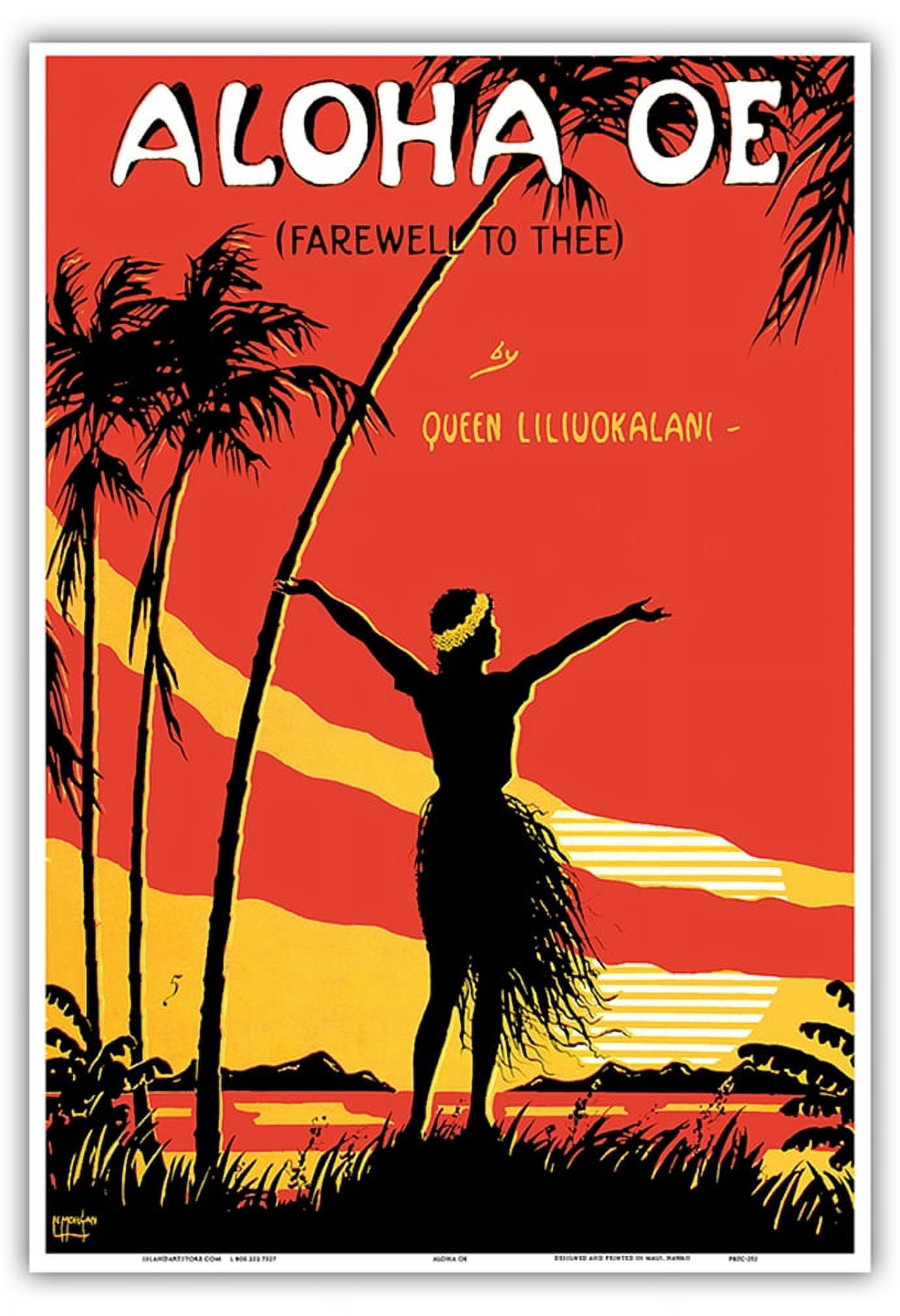 Aloha Oe (Farewell to Thee) - Famous Song Written by Queen Lili ...