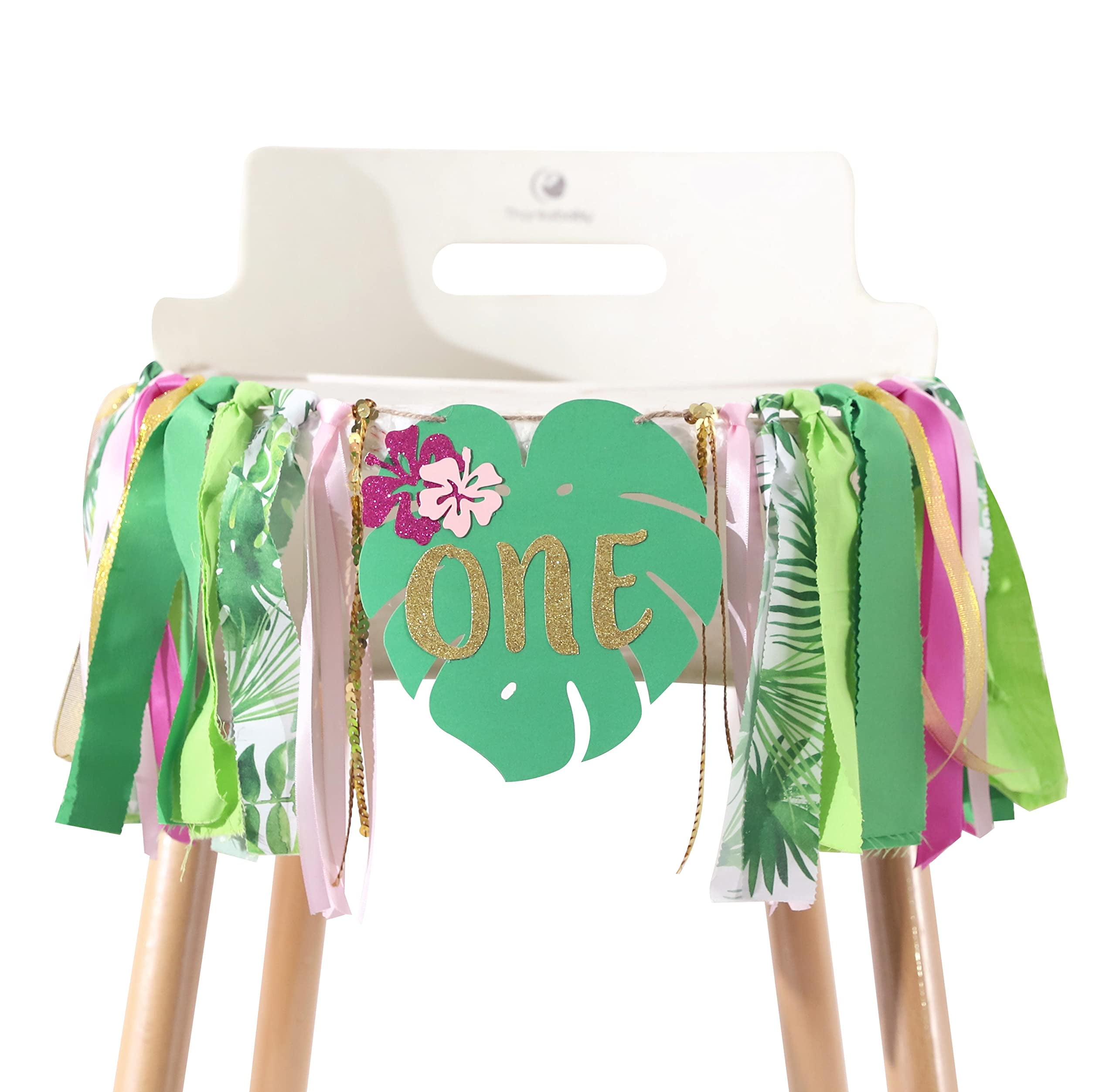 Aloha to One Tropical Hawaiian Luau Theme Highchair Banner- Wild One ...