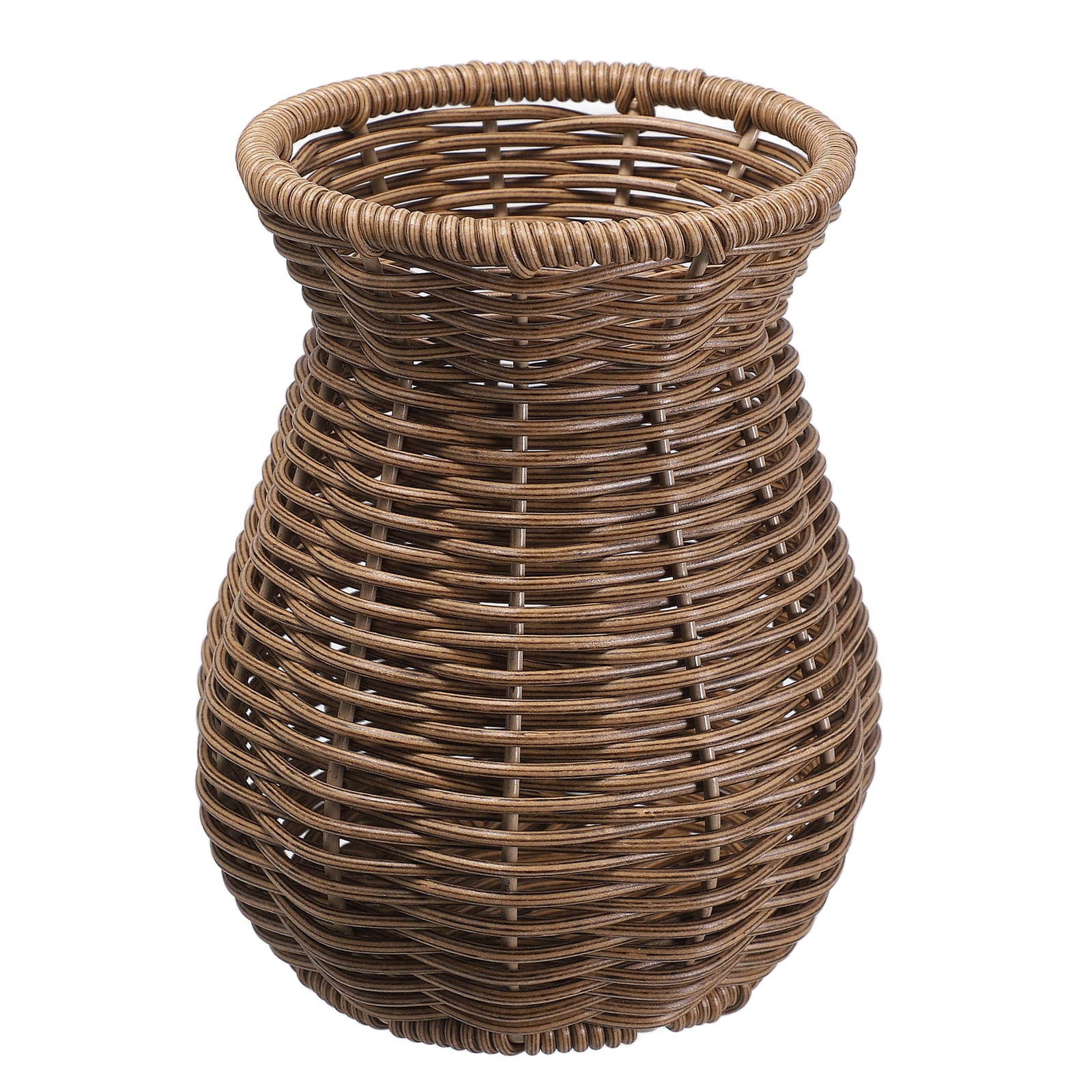 Aloha Pastoral Style Decorative Vase Rustic Imitation Rattan Woven Vase ...