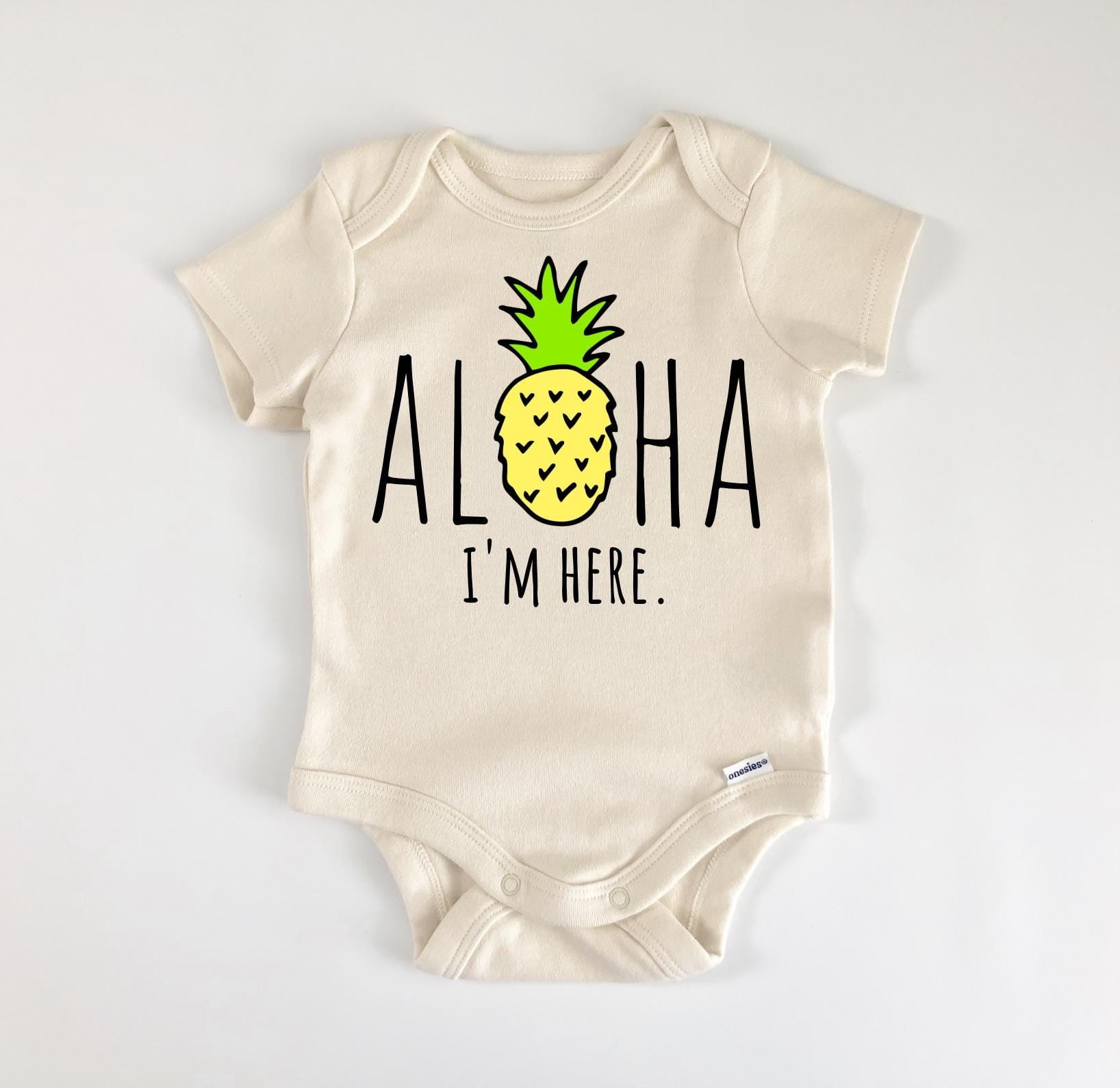 Aloha Pineapple - Baby Boy Girl Clothes Infant Bodysuit Funny Cute Newborn - Walmart.com