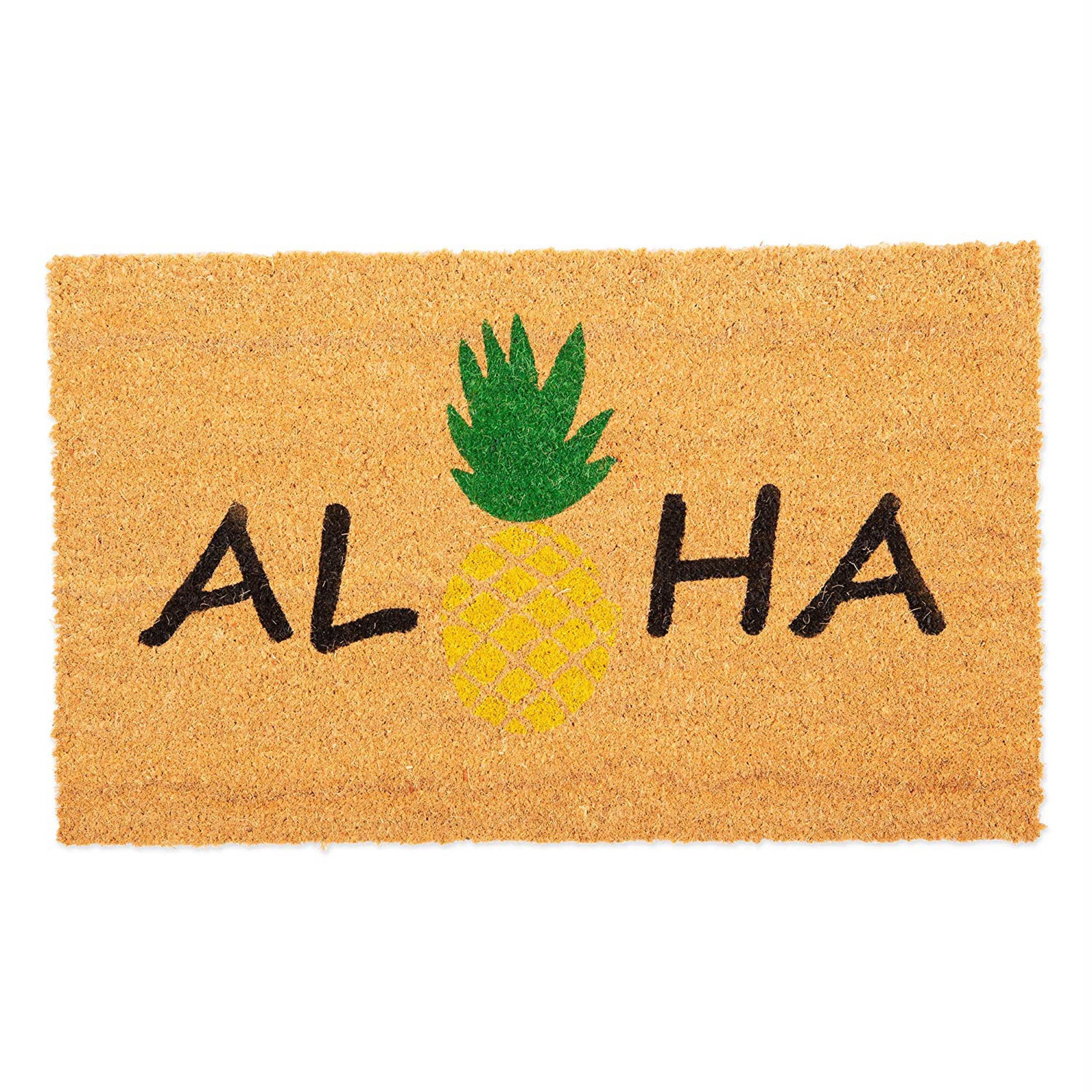 Aloha Pineapple Vinyl Back Coir Doormat 17x29 - Walmart.com