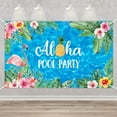 MEHOFOND Aloha Pool Party Backdrop Hawaiian Birthday Banner - Walmart.com