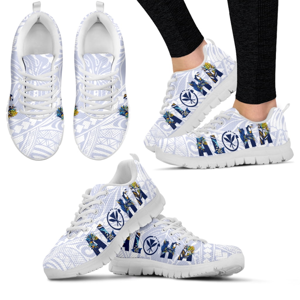 Aloha Print Women's Sneakers Hawaiian Design Comfortable Brand Shoes ...