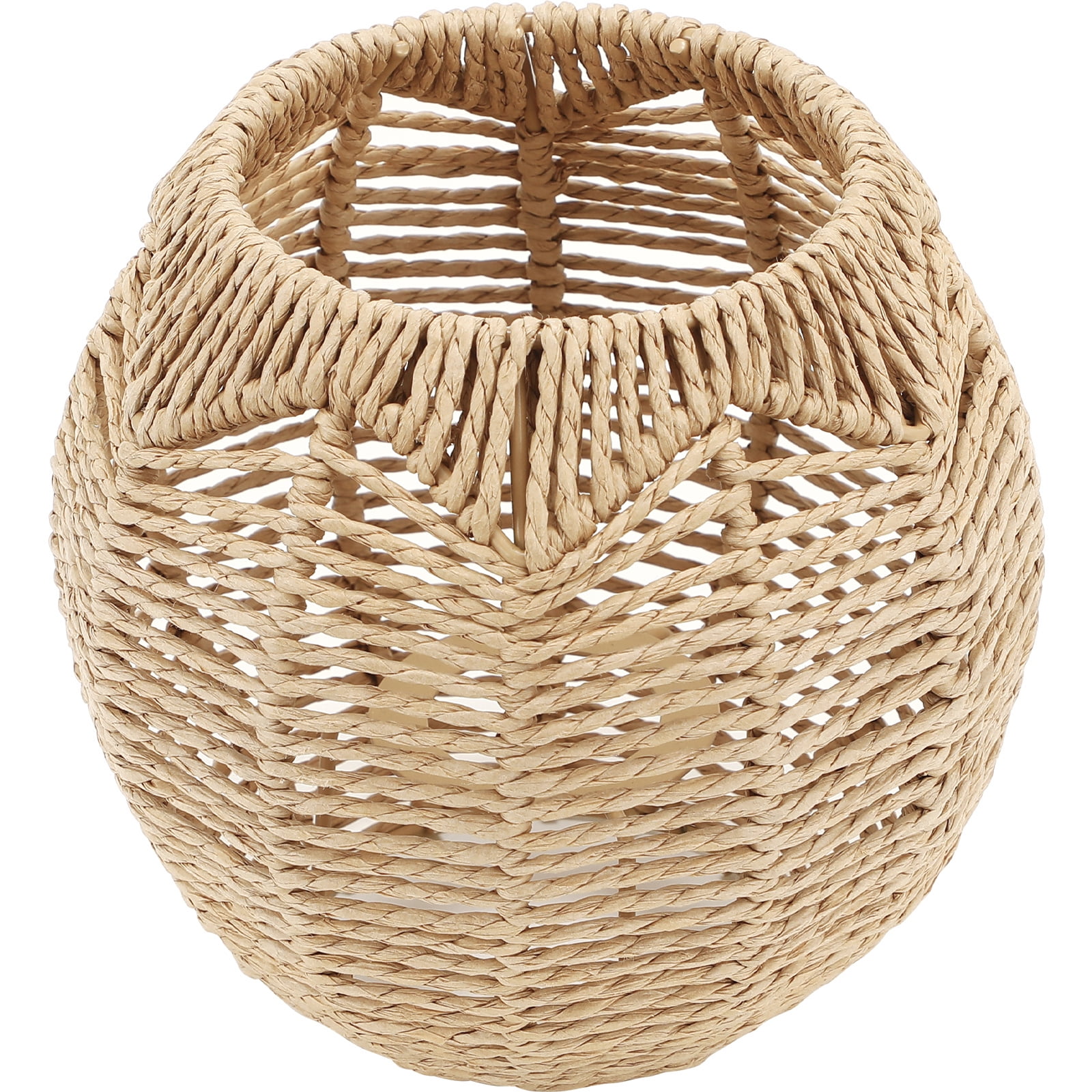 Aloha Rattan Ceiling Pendant Light Cover Vintage Handwoven Chandelier ...