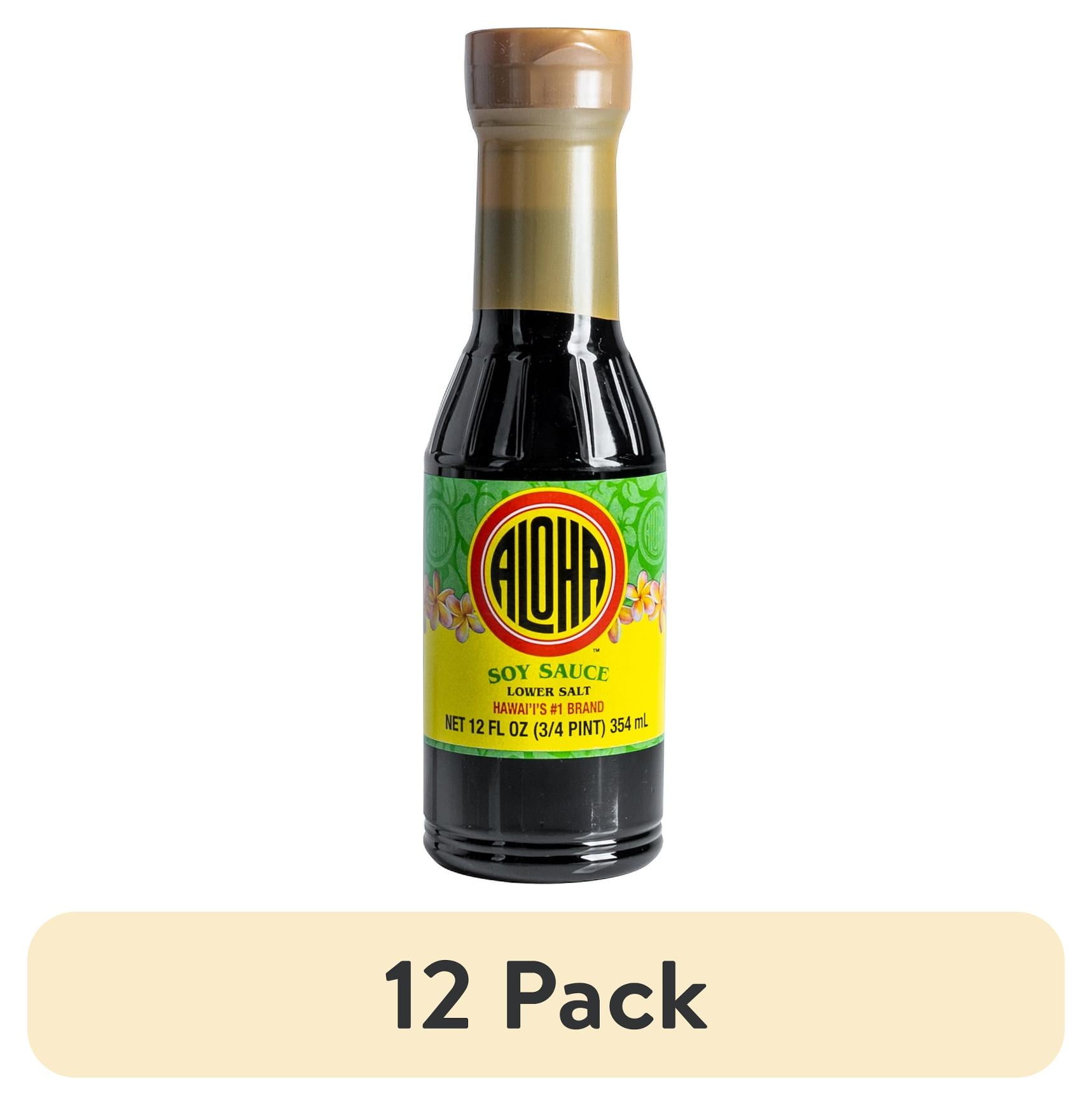 (12 pack) Aloha Shoyu Lower Salt Soy Sauce, 12 oz - Walmart.com