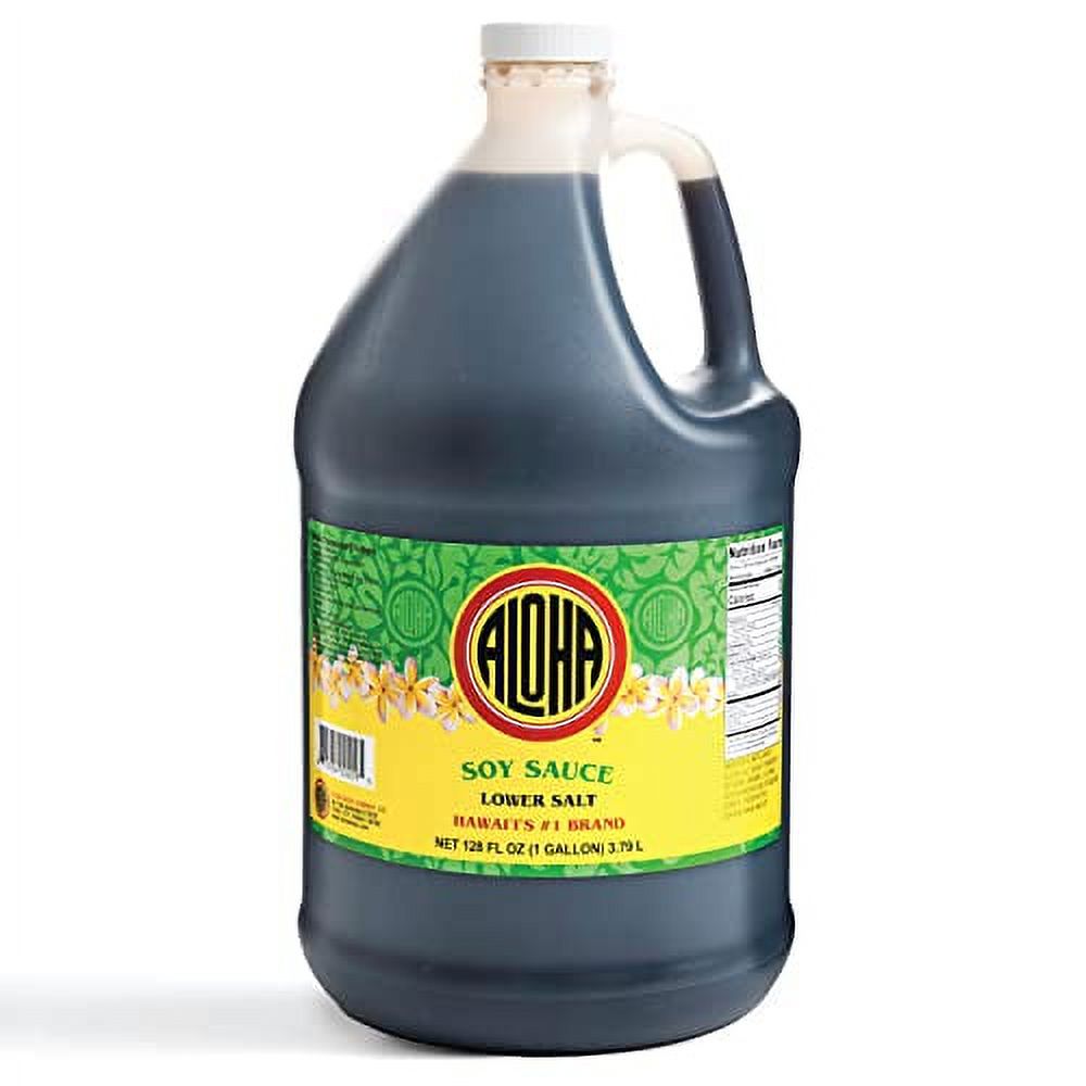 Aloha Shoyu Soy Sauce, Lower Salt - Hawaiian Soy Sauce with Smooth ...