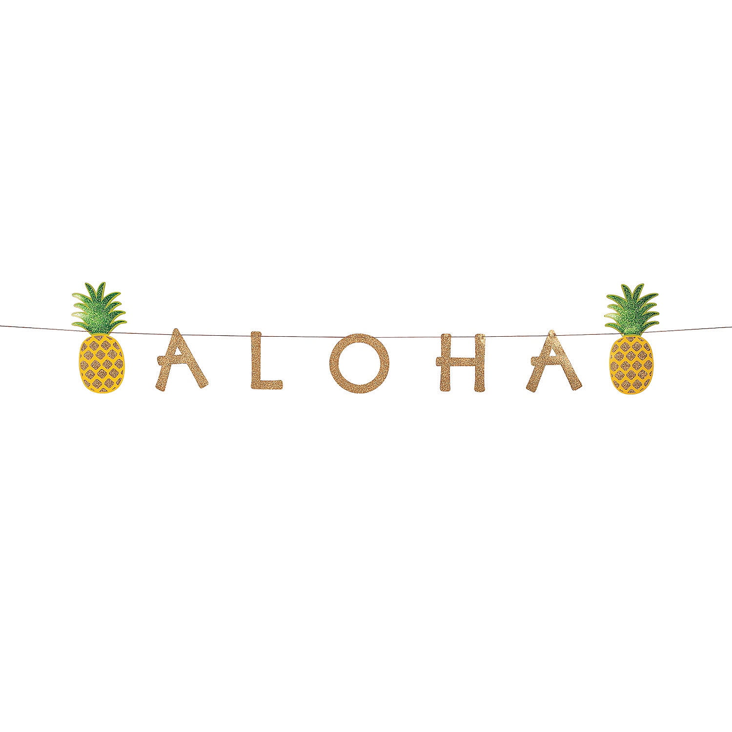 Aloha Sign With Pineapples - Party Decor - 1 Piece - Walmart.com