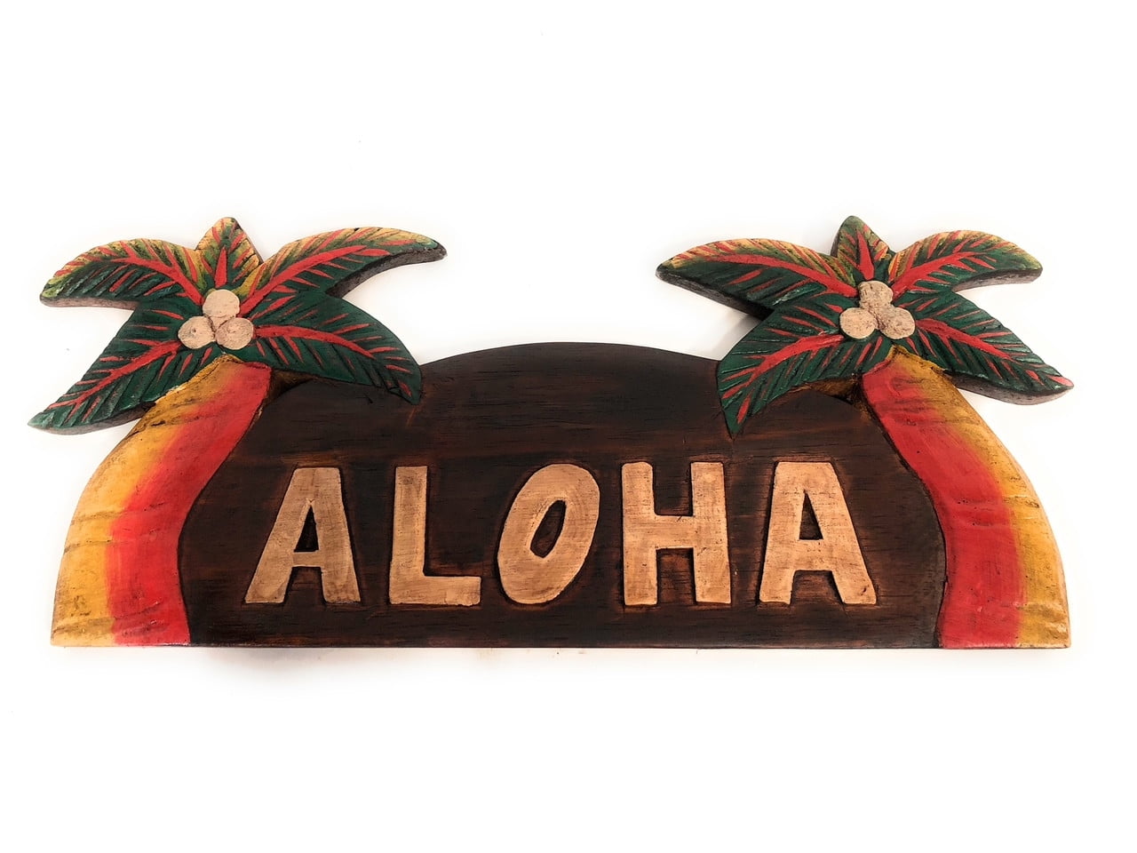 Aloha Sign w/ Palm Trees 14" - Tropical Decor | #bag1501840 - Walmart.com