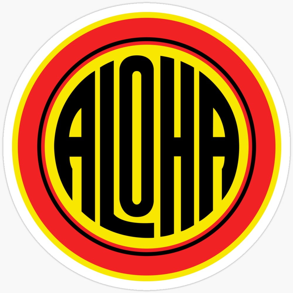 Aloha Sticker Phone Decal Water Bottle Stickers Car Decals, Laptop ...