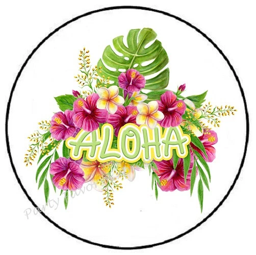 Aloha Stickers Party Favors Phone Decal Water Bottle Stickers Car ...