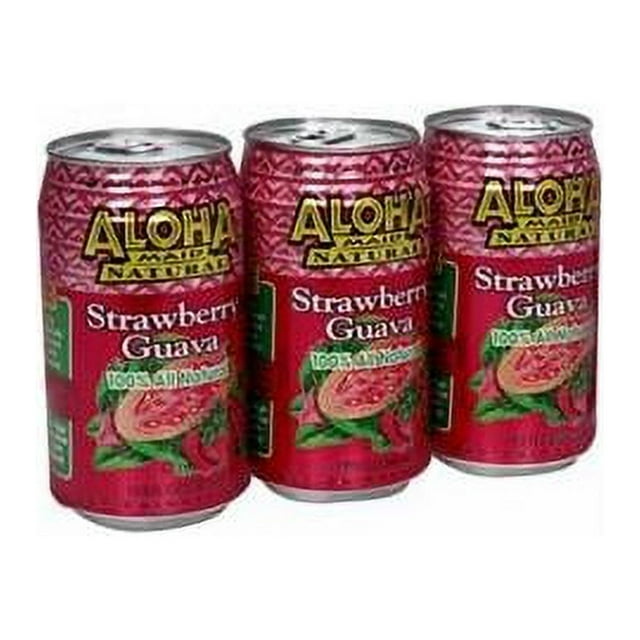Aloha Strawberry Guava Natural Drink, 11.5 Fl. oz., 6 Count - Walmart.com