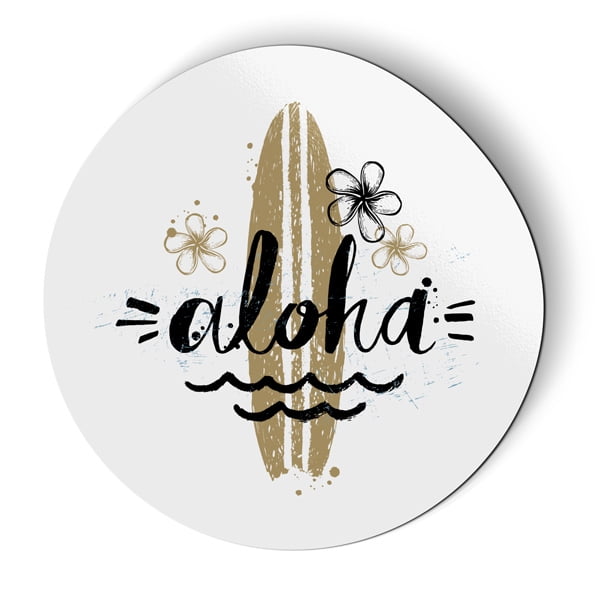 Aloha Surf Hawaii Cute - 5" Magnet for Car Locker Refrigerator ...