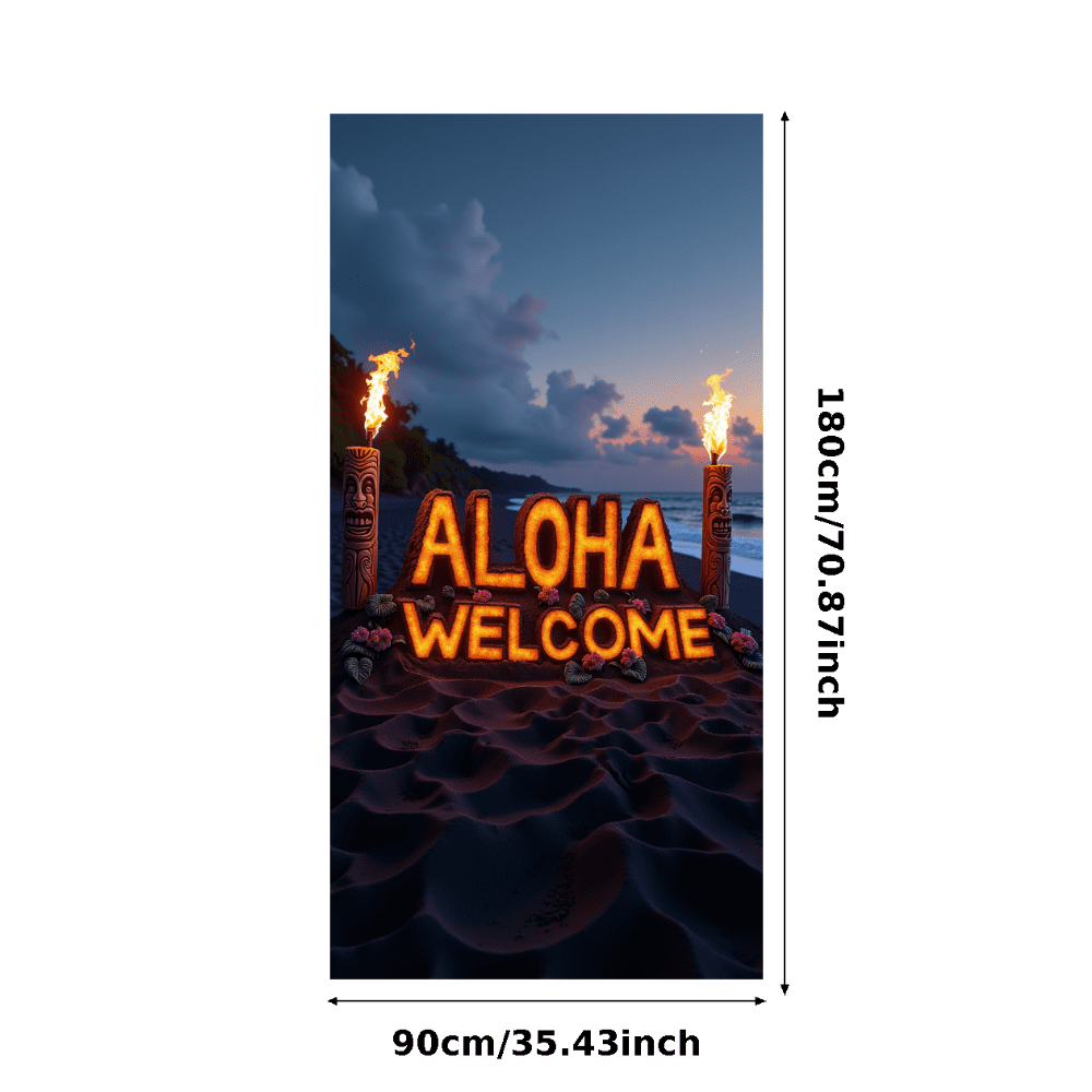 Aloha Themed Airship Inspired Welcome Banner Background Party ...