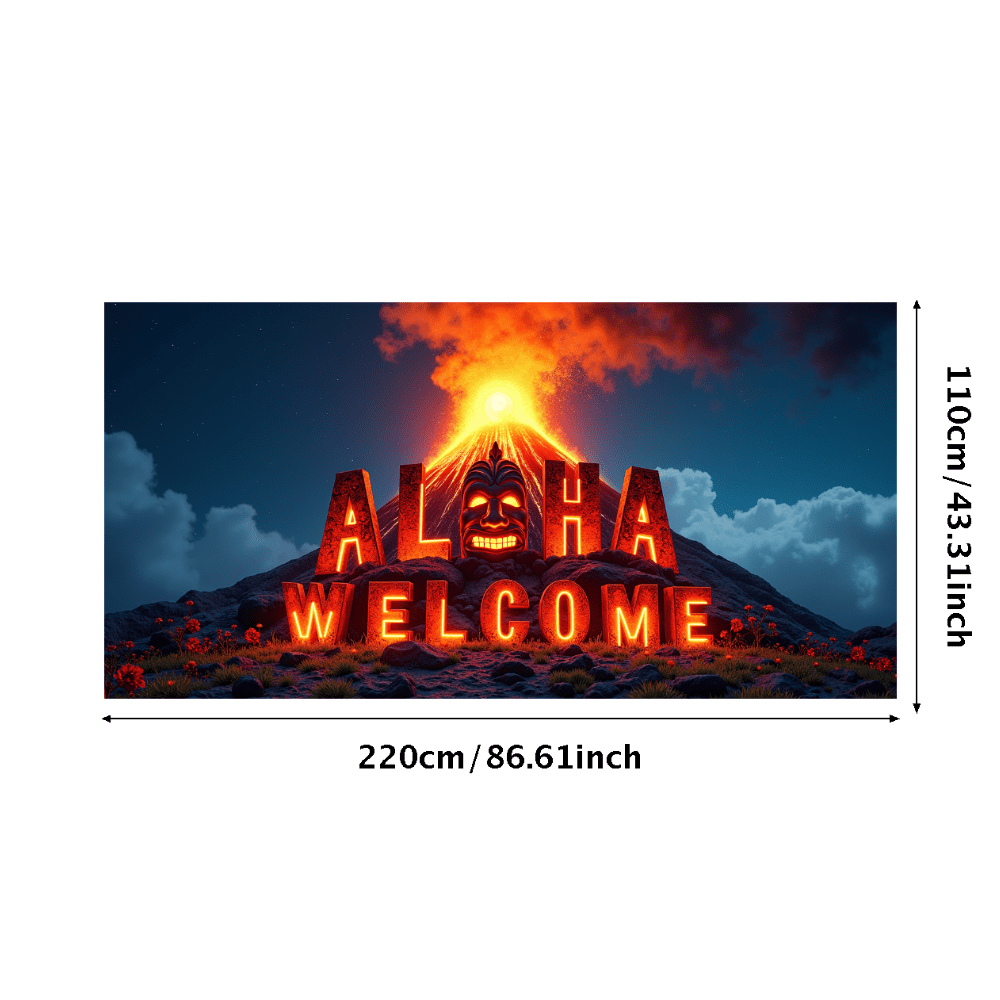 Aloha Themed Airship Inspired Welcome Banner Background Party ...