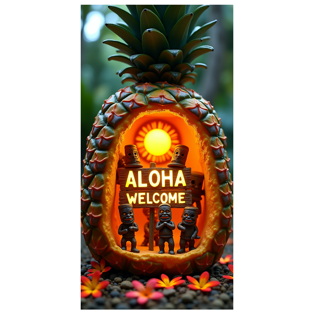 Aloha Themed Airship Inspired Welcome Banner Background Party ...
