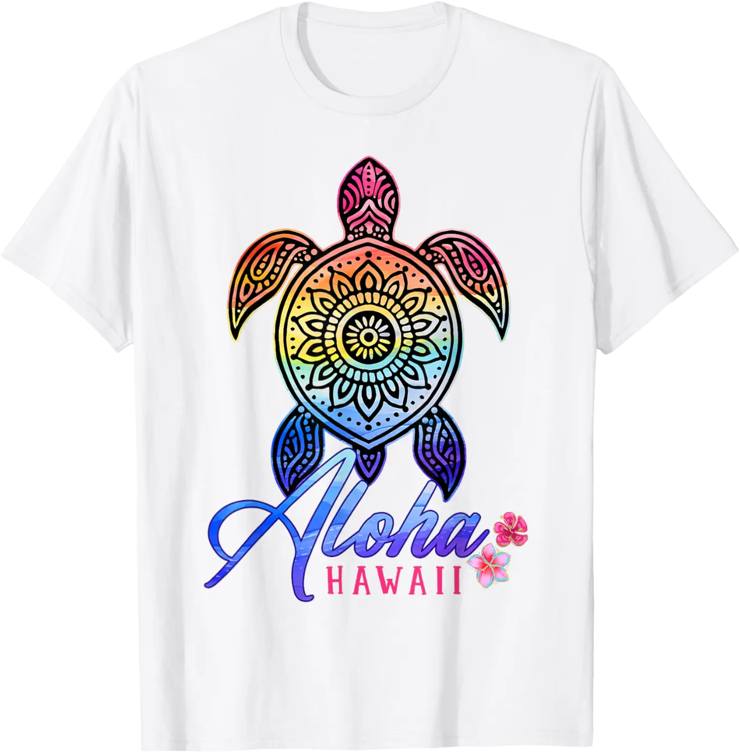 Aloha Tie Dye Sea Turtle T-Shirt Hawaii Beach Vacation Group T-Shirt ...