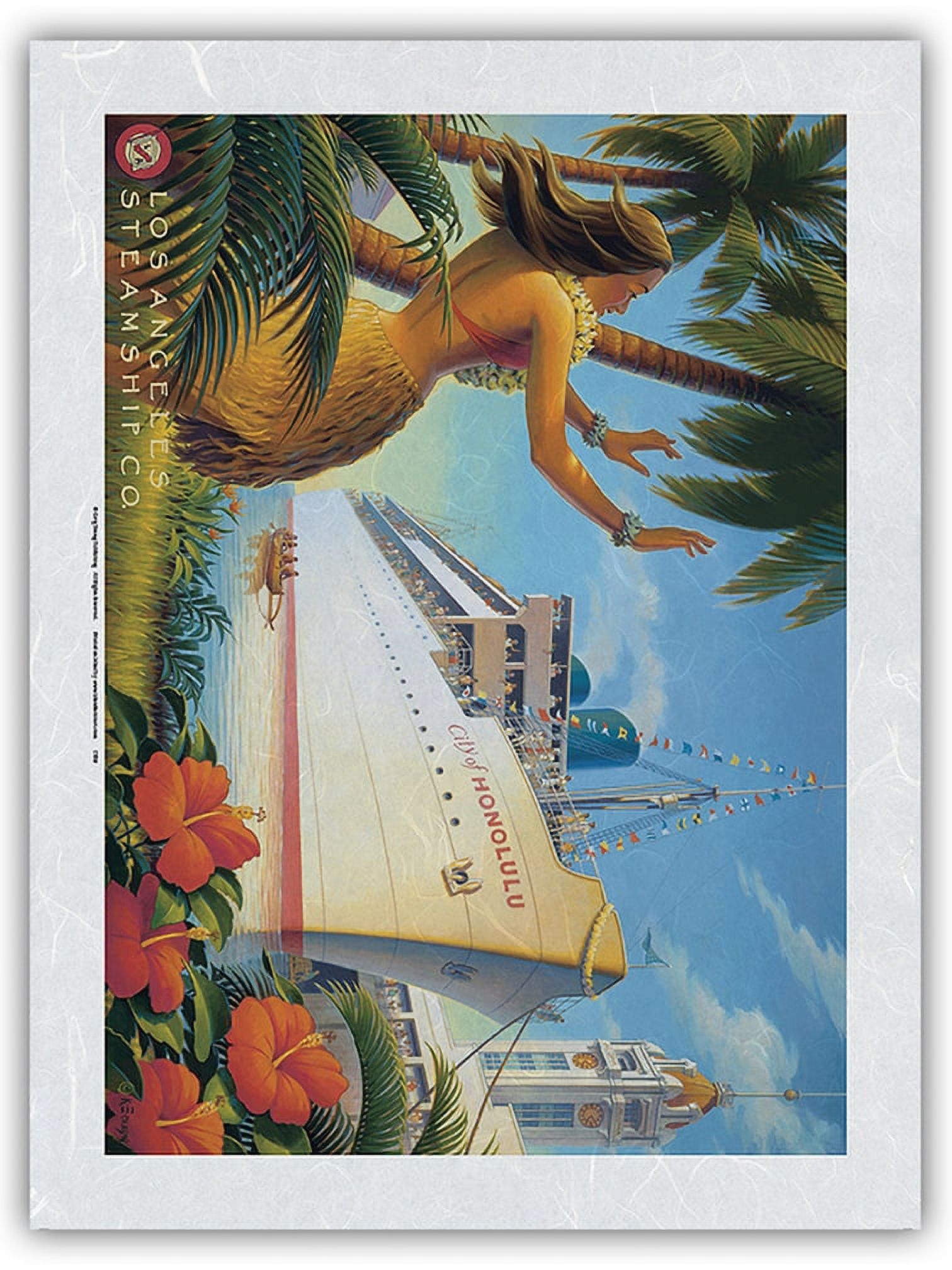 Aloha Towers - S.S. City of Honolulu - Los Angeles Steamship Company ...