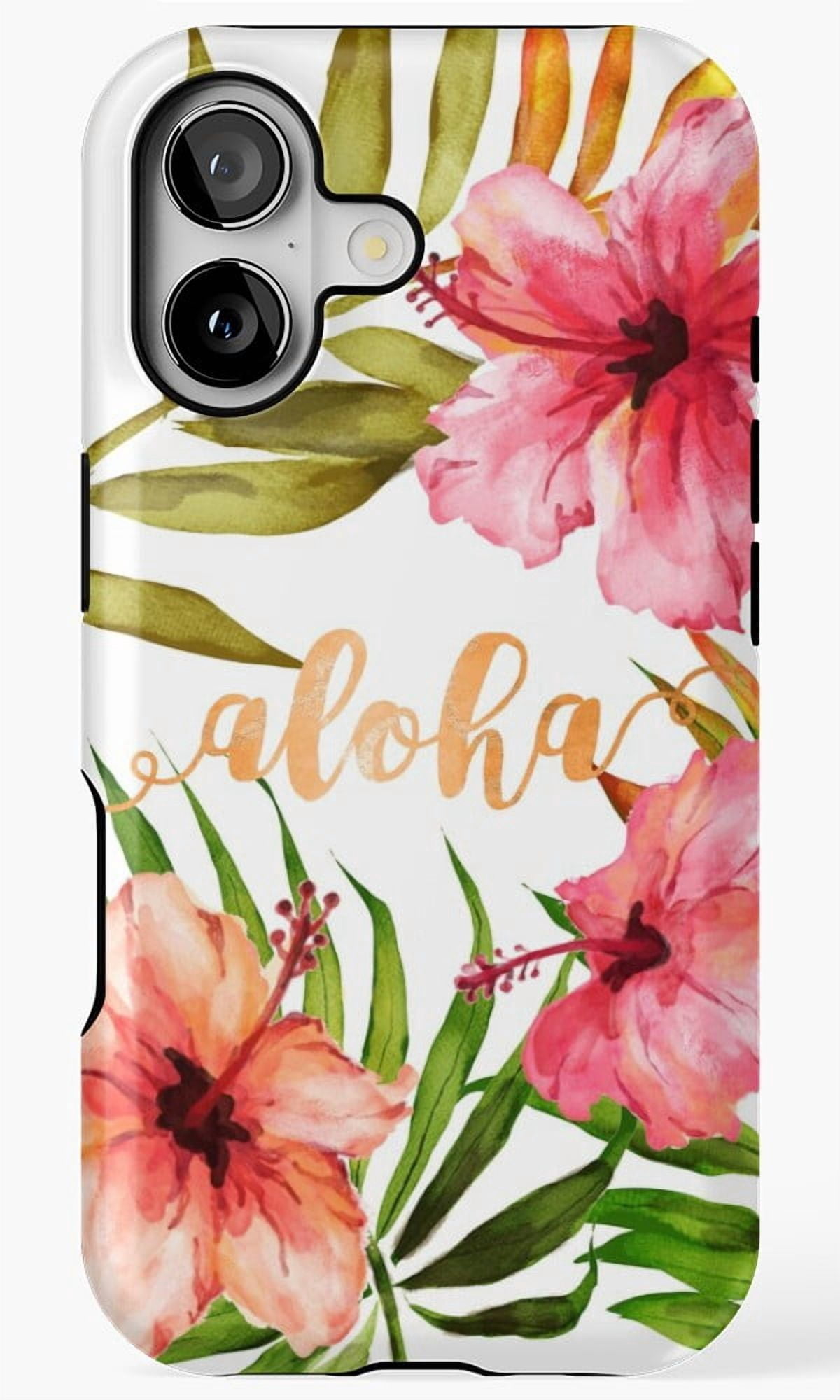Aloha Tropical Hawaiian Floral Watercolor Hibiscus Nature Phone Case ...