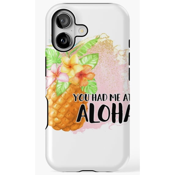 Aloha You Had Me At Aloha Tropical Art Phone Case for iPhone 11 12 13 ...