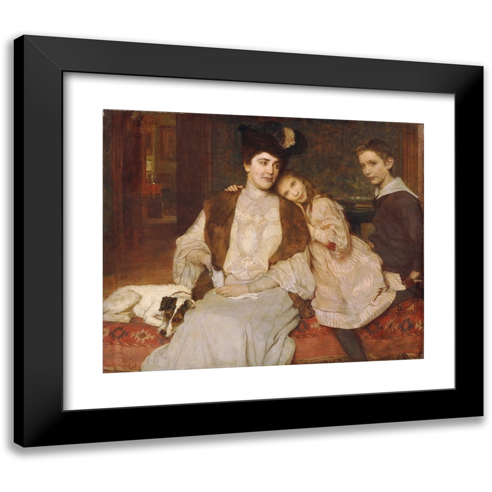 Alois Johann Josef Delug 14x12 Black Modern Framed Museum Art Print ...
