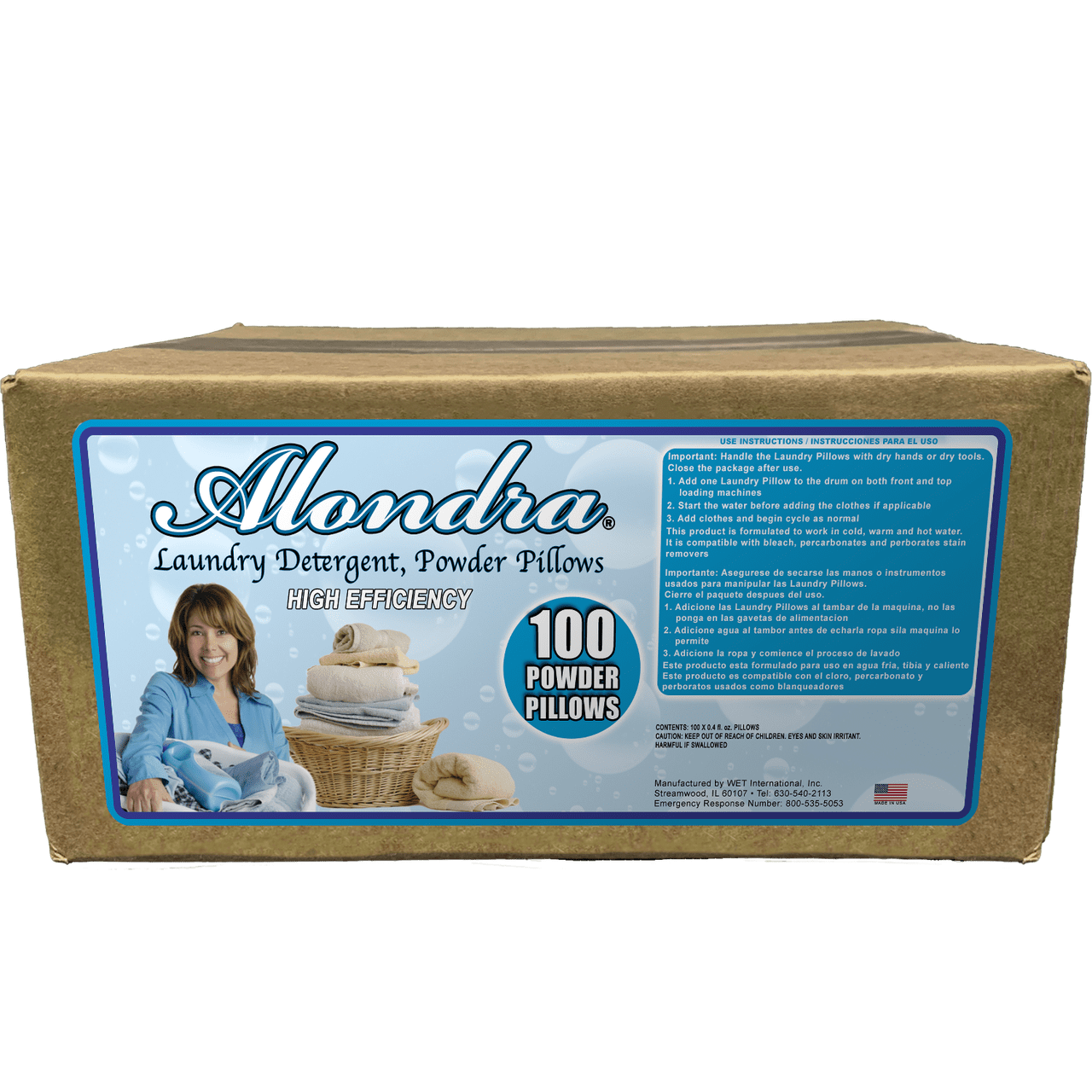 Alondra Laundry Detergent (HE) Pillows, 100ct Box, Powder - Walmart.com