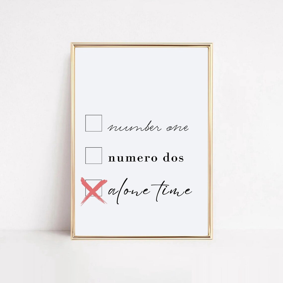 Alone Time Restroom Wall Art Funny Bathroom Quote Sign Poster Unframed ...