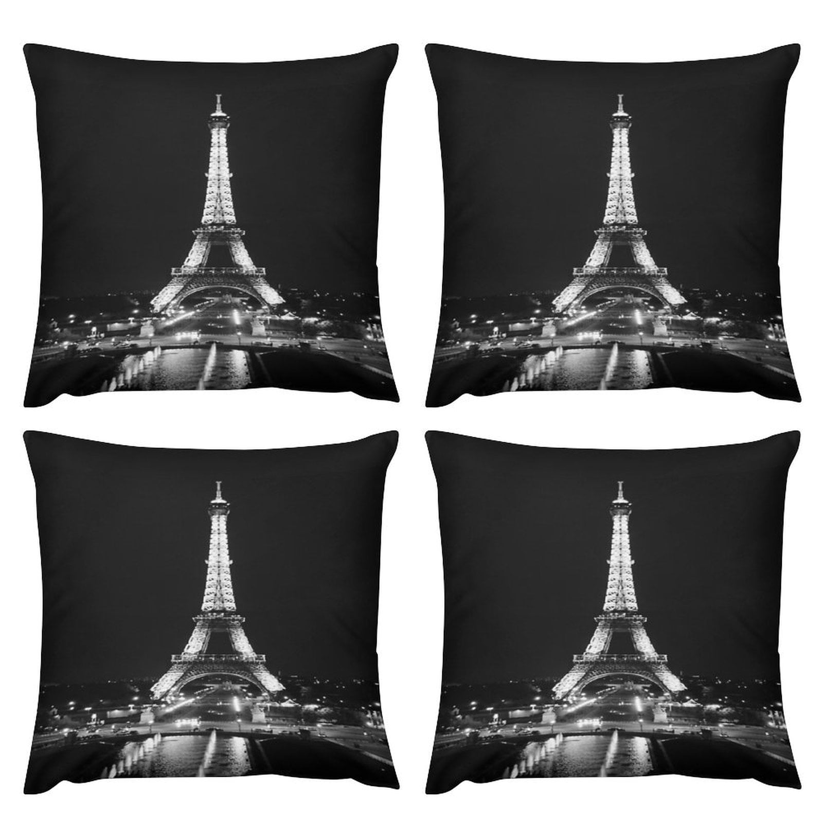 Alone with The Tower Paris, France 4 Pcs Cushion Covers Sofa Cushion ...