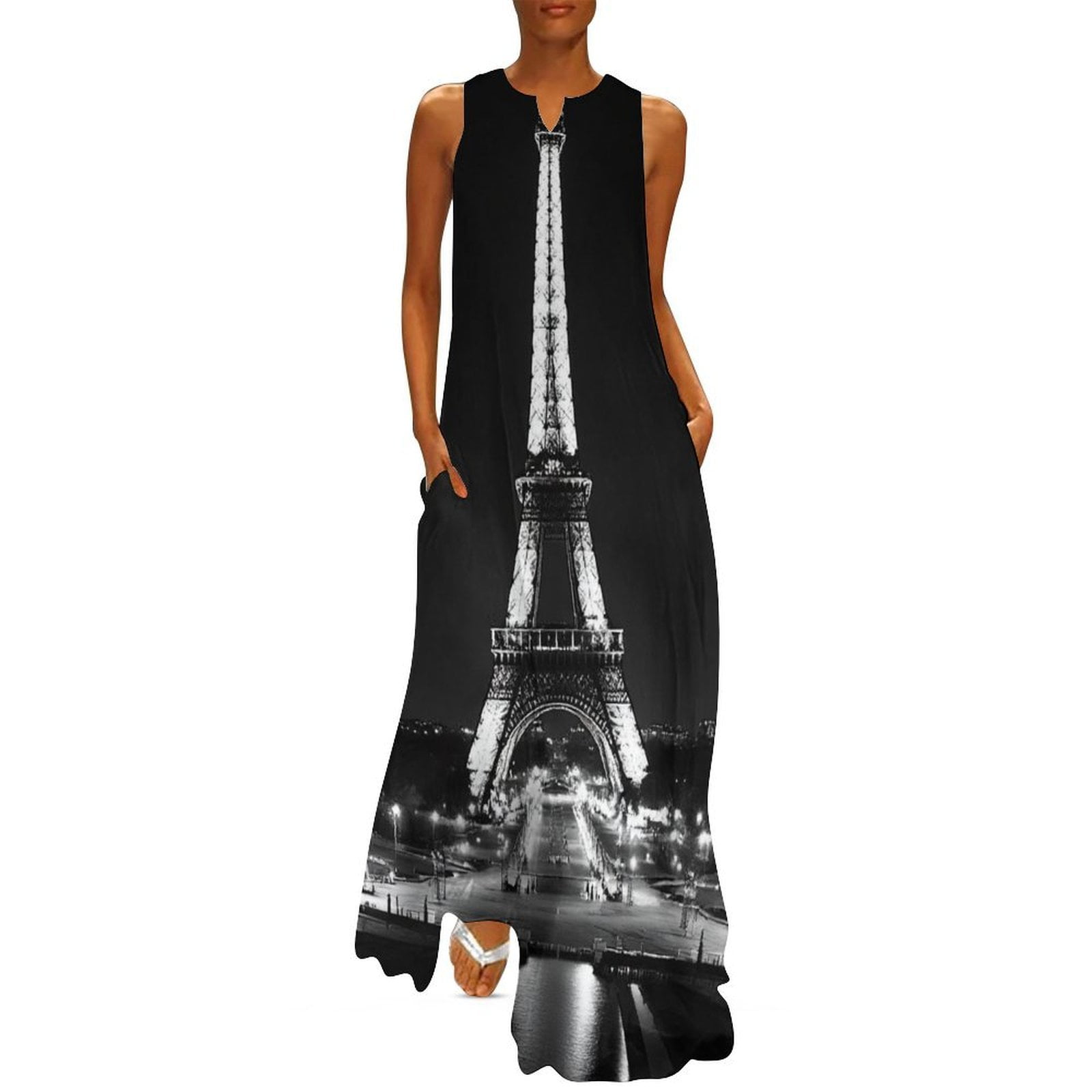 Alone with The Tower Paris France Long Dress luxury evening dresses ...